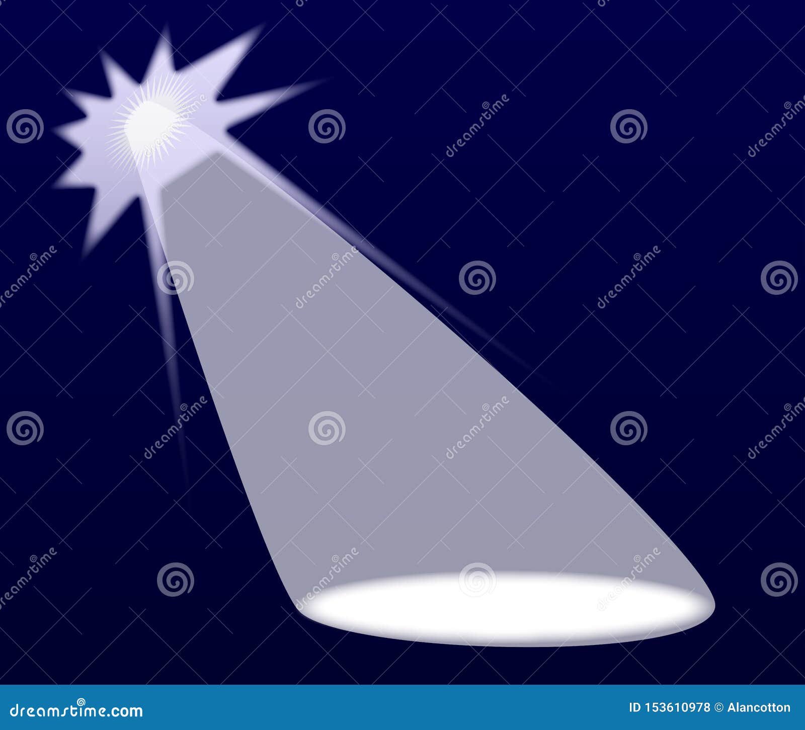 Cartoon Spotlight Projecting To Blank Stage | CartoonDealer.com #71984249