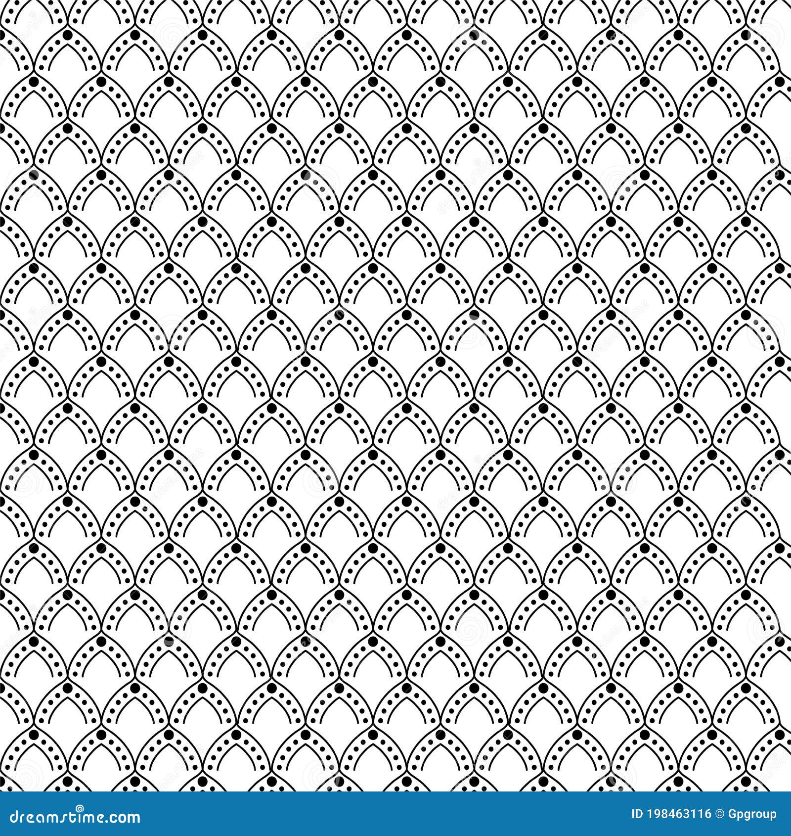 Background Black and White Arch with Points Pattern Vector Design Stock ...