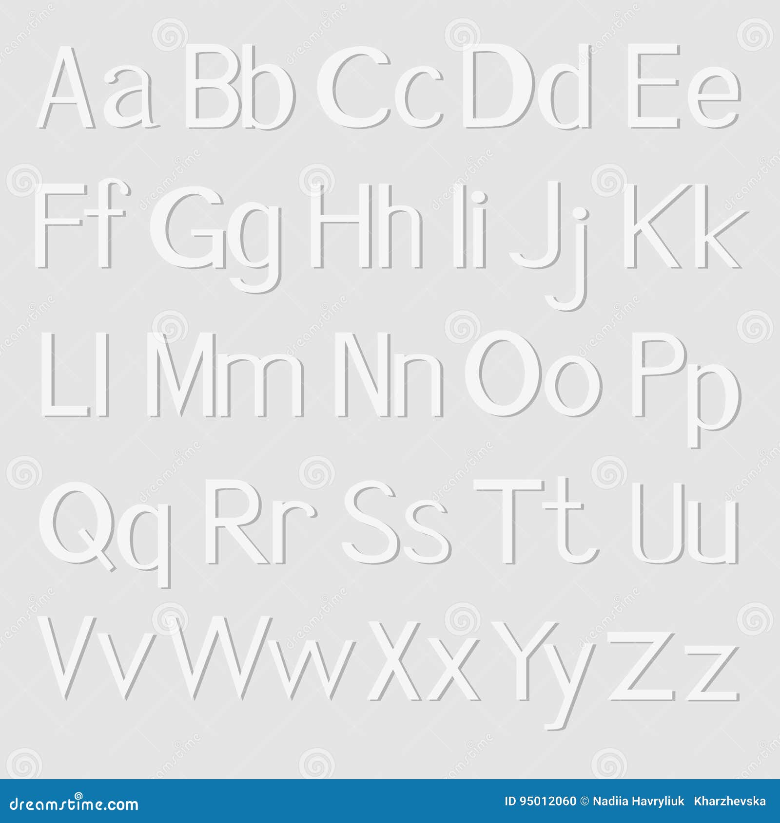 Background with Block Letters of the English Alphabet. Stock Vector ...