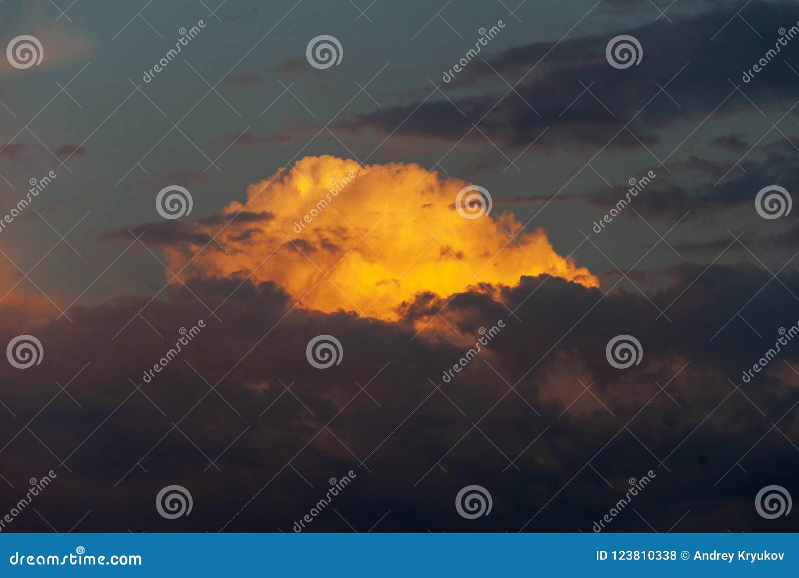 Background of the Blood Red Evening Sky and Clouds Stock Photo - Image ...