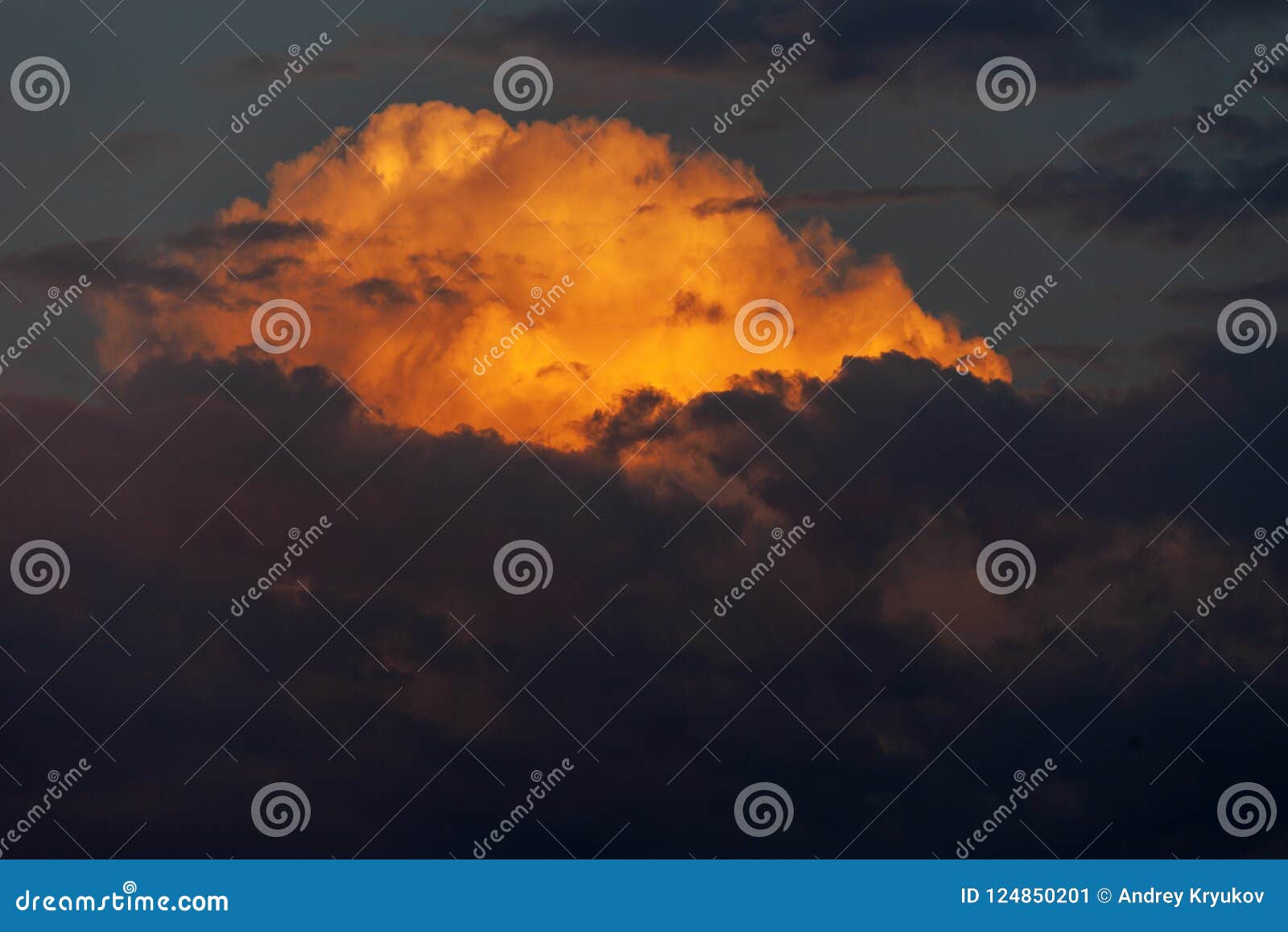 Background of the Blood Red Evening Sky and Clouds Stock Image - Image ...