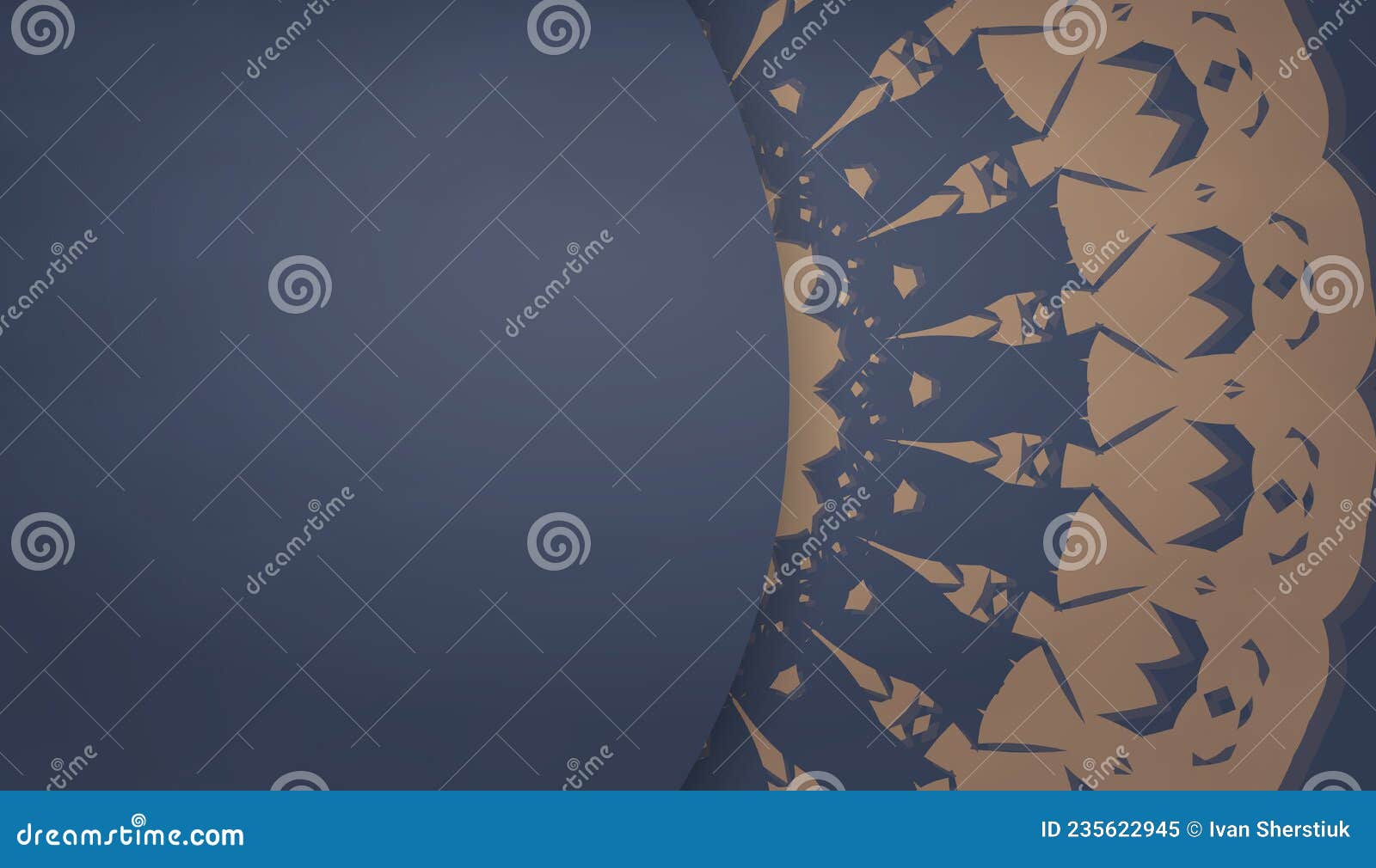 Background in Blue with Abstract Brown Pattern and Space for Text Stock ...