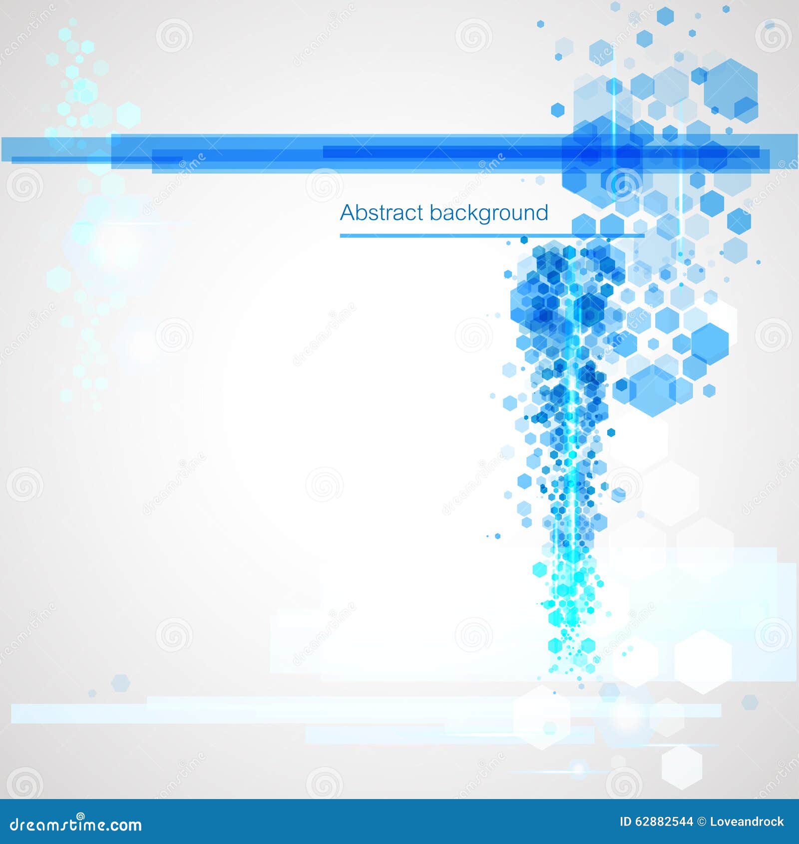Background with Blue Abstract Elements Stock Illustration ...