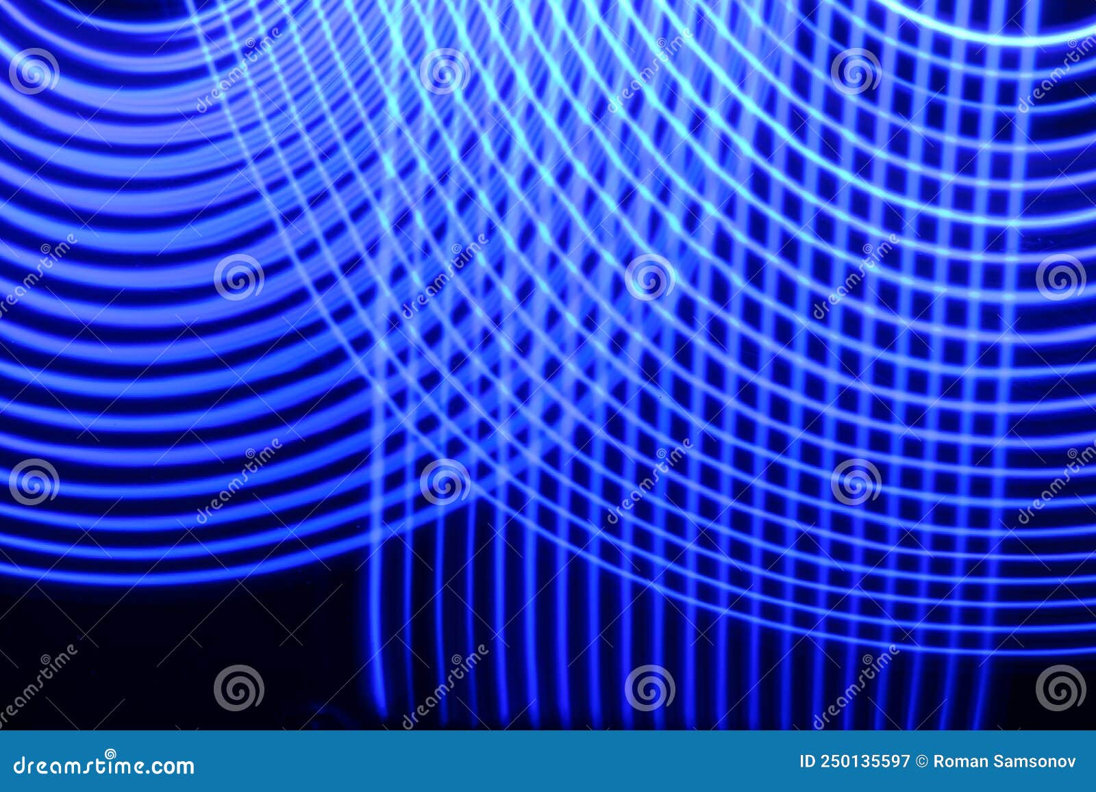 Background of Blue Abstract Figures Stock Image - Image of neon ...