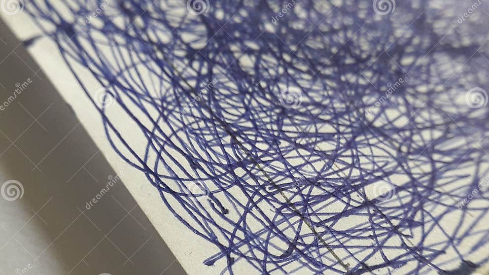 Background of Blue Abstract Scribbles on Paper with Blurred Areas Stock Image - Image of pattern ...