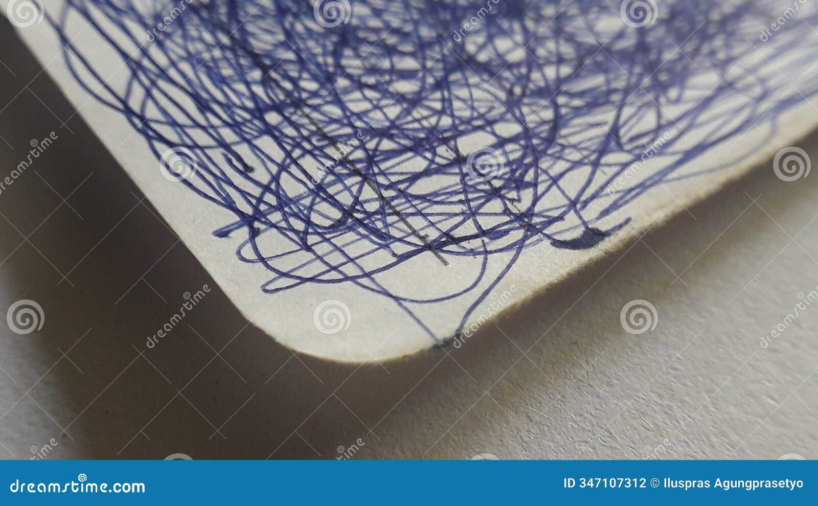 Background of Blue Abstract Scribbles on Paper with Blurred Areas Stock Photo - Image of blurred ...