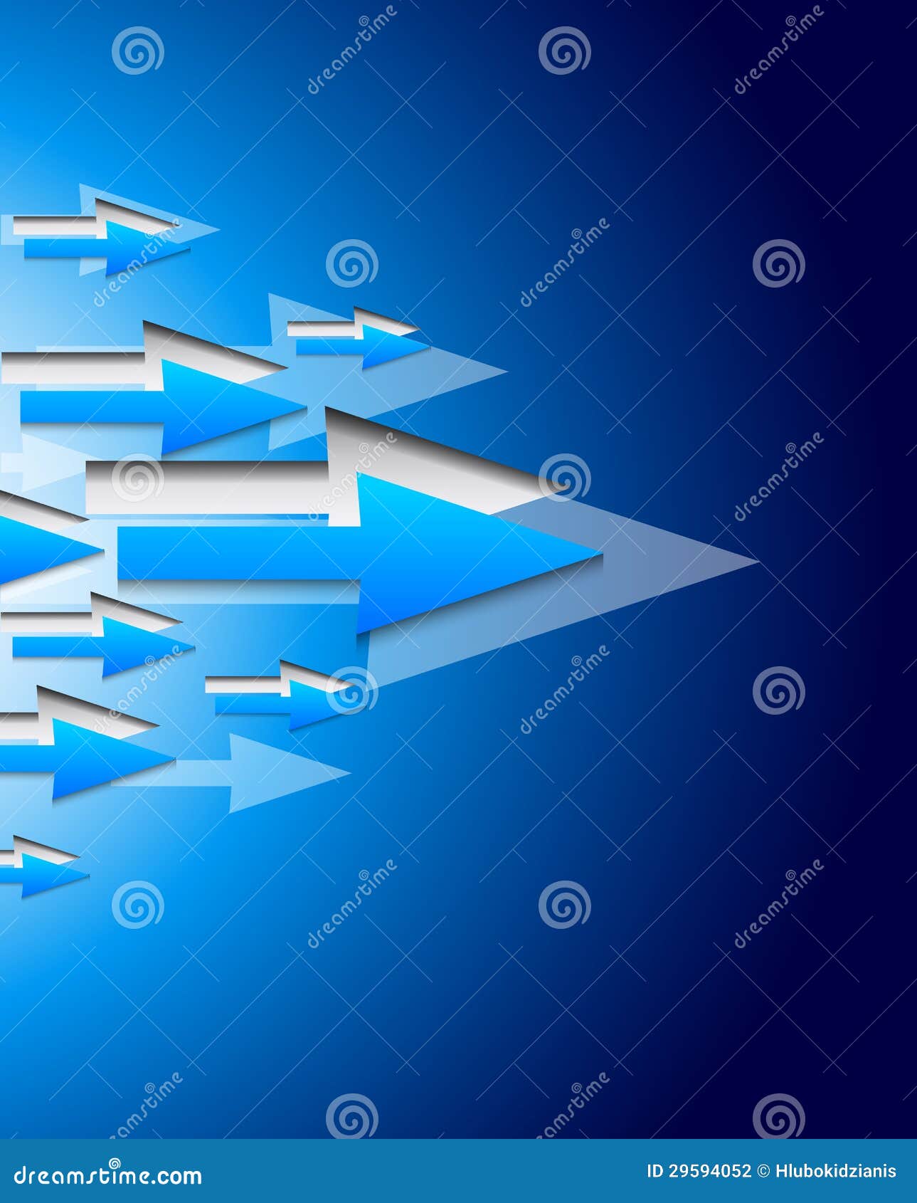 Background with Blue Arrows Stock Vector - Illustration of move, effect ...