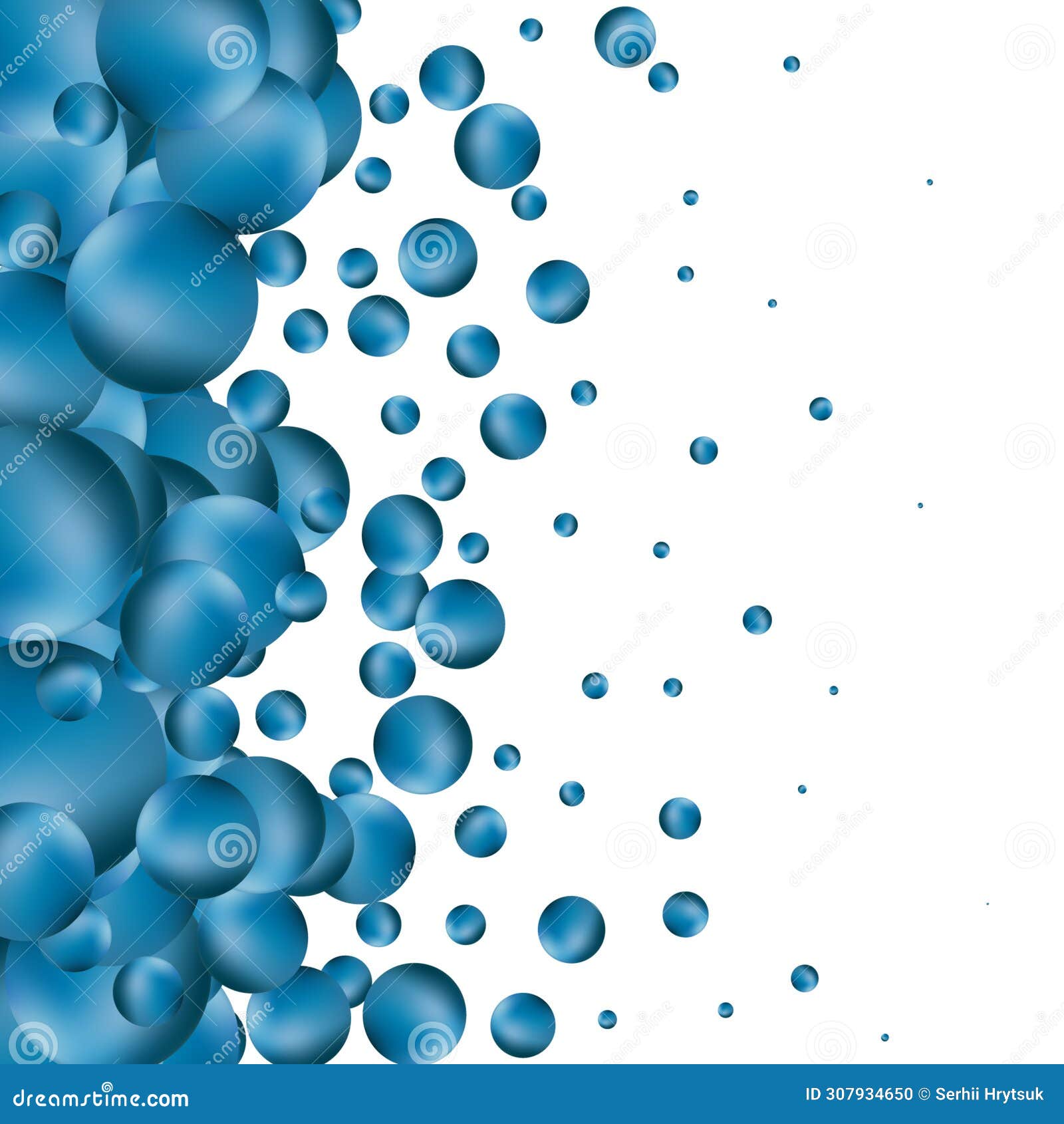 Background of Blue Balls. Template. Screensaver. Eps 10 Stock ...