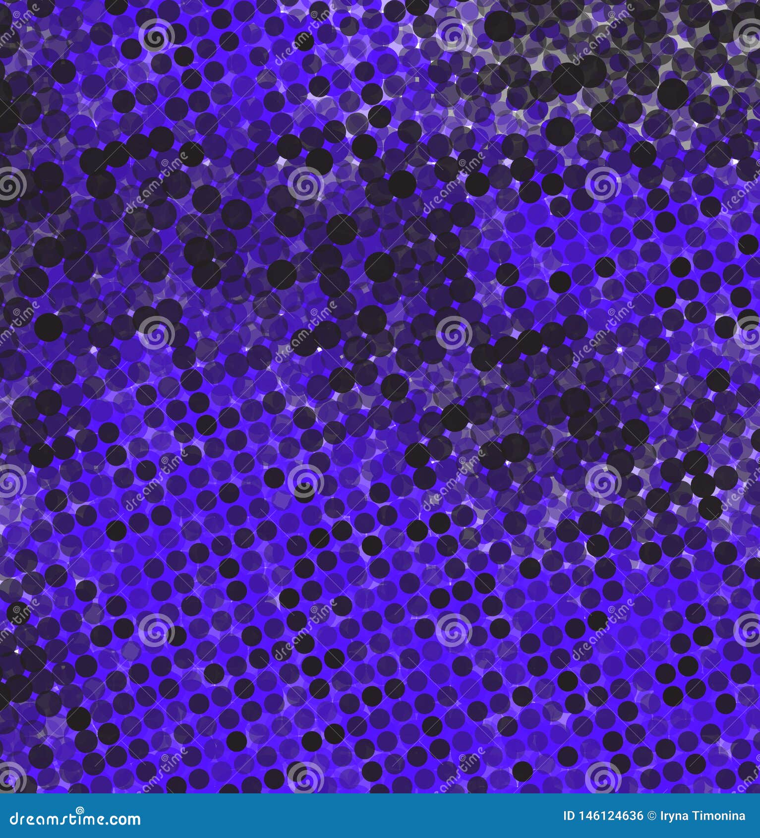 Background of Blue and Black Circles. Vector Illustration Stock Vector ...