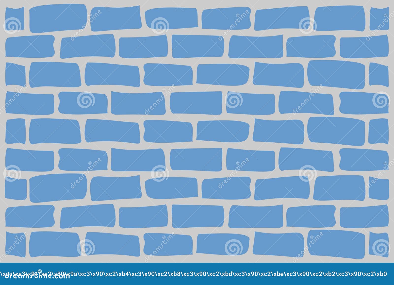 Background with Blue Brick Wall Stock Vector - Illustration of pattern ...