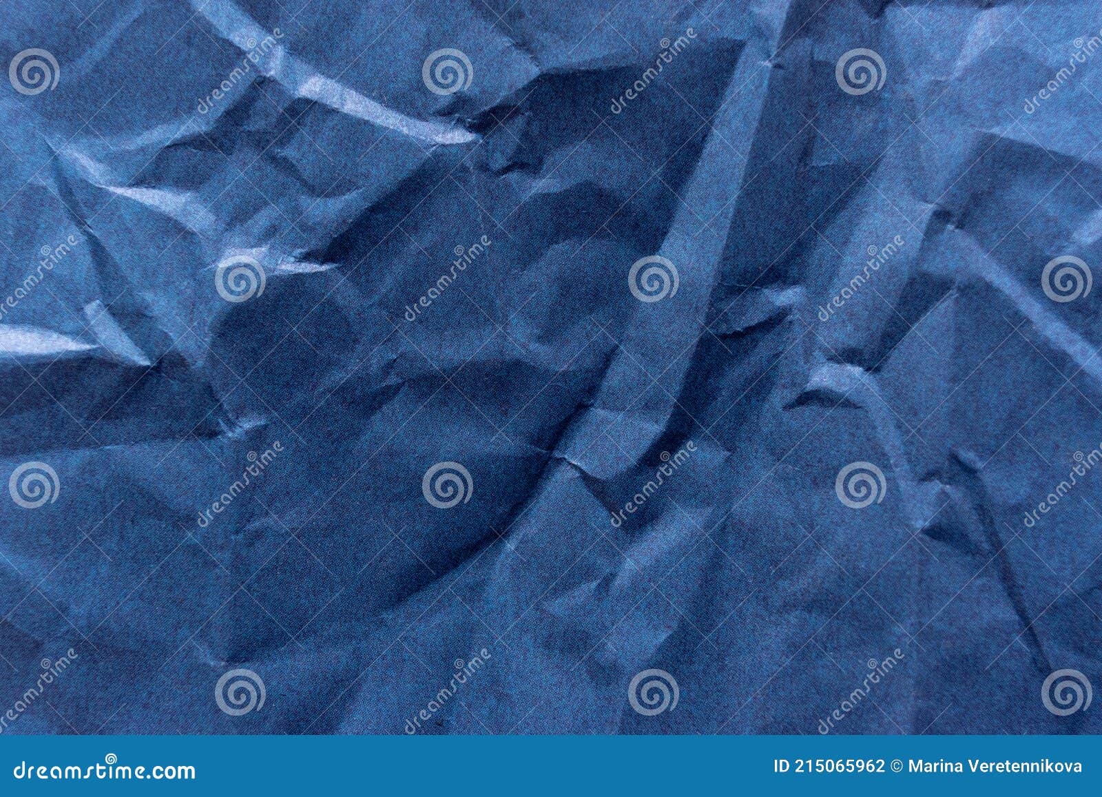 Background of Blue Crumpled Paper. Stock Photo - Image of blank, detail ...