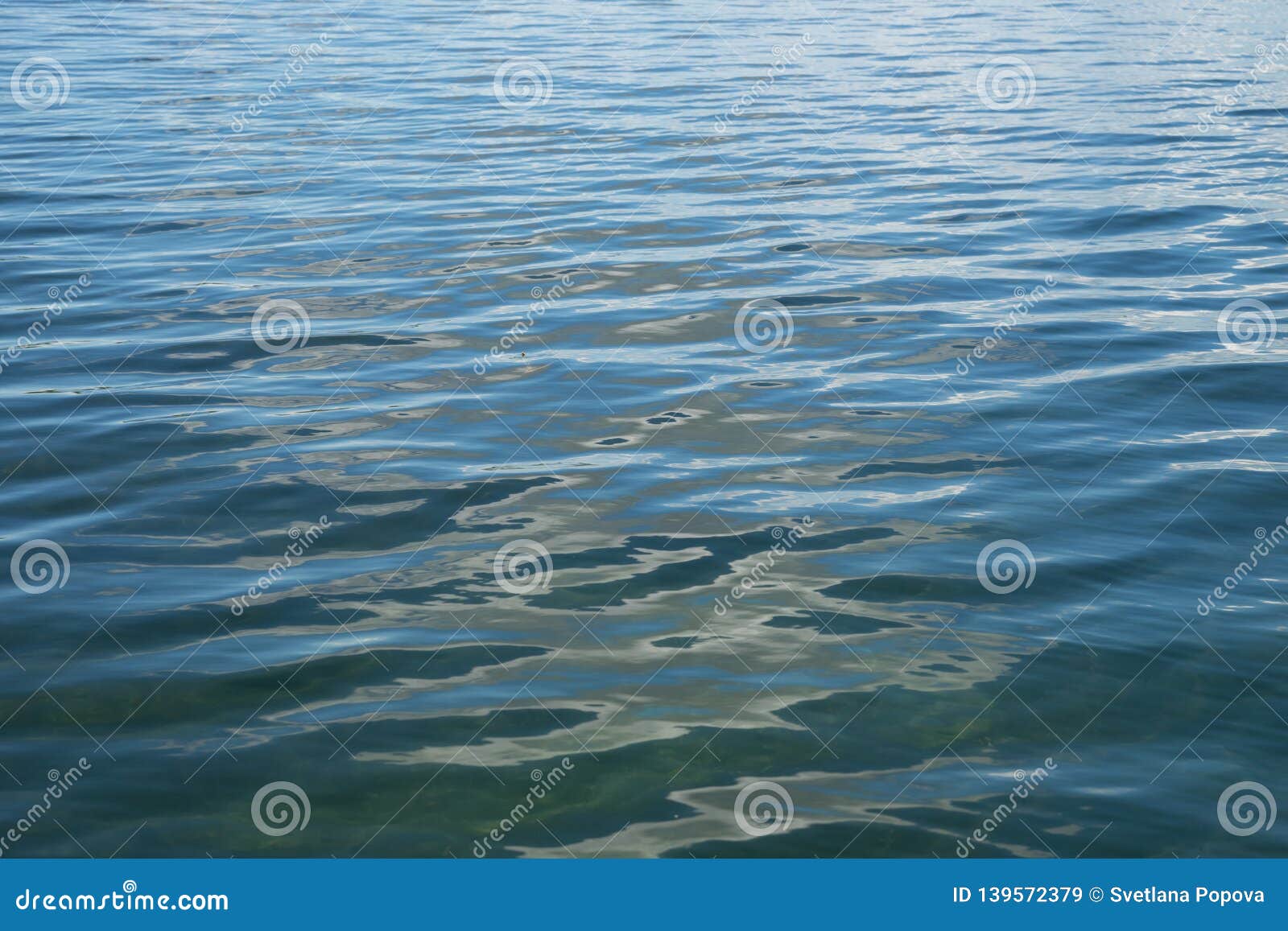 Background from the Blue Expanse of Lake with Small Waves Stock Image ...