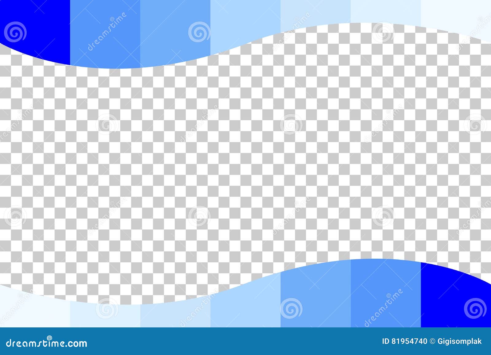 Background - Blue Gradual Bar at Transparent Effect Background Stock ...