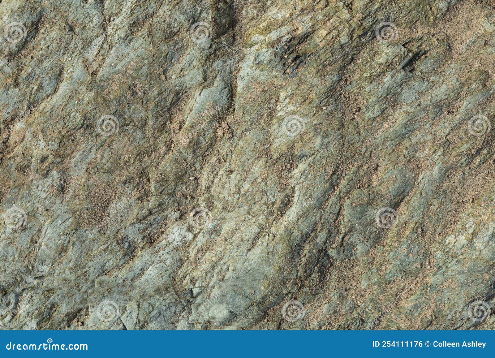Background of Blue-green Rock and Sand Stock Photo - Image of dark ...