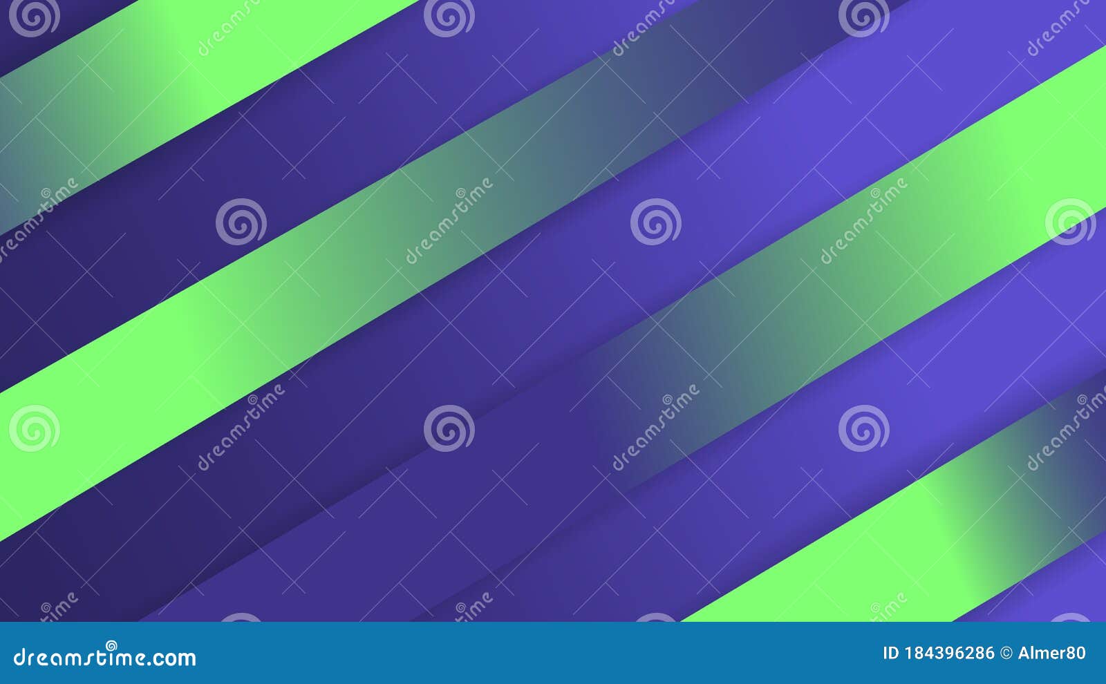 Background Blue and Green Stripes with Shadow Stock Vector ...