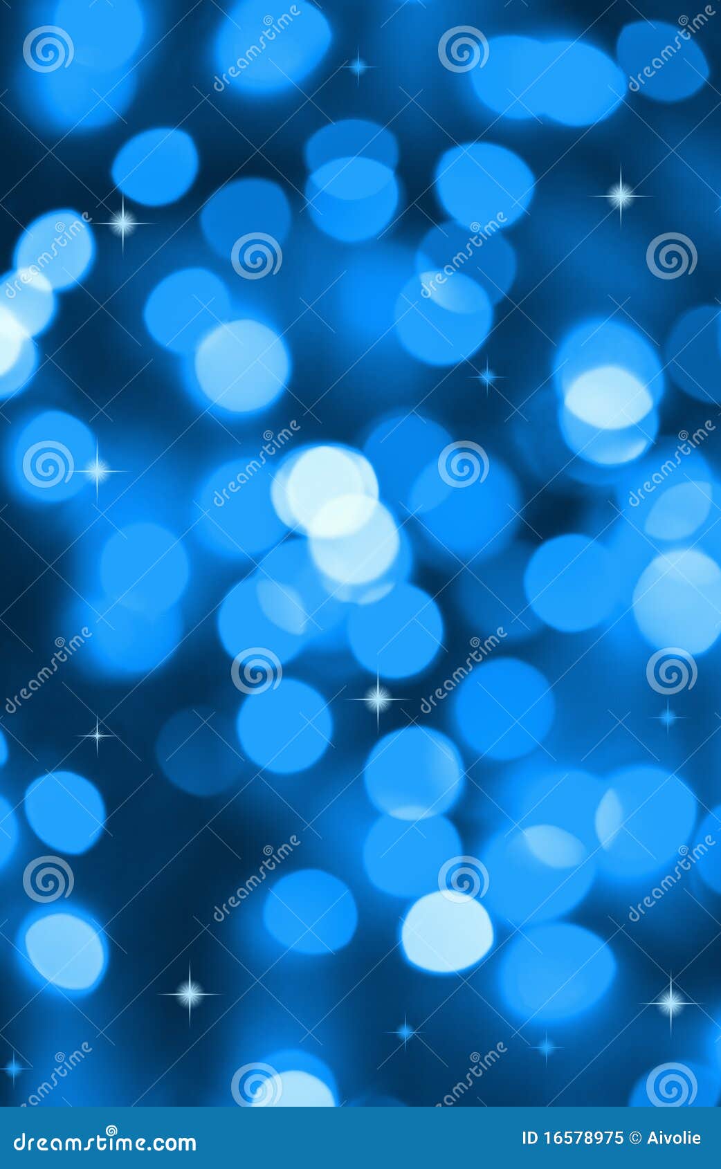 Background of Blue Holiday Lights Stock Image - Image of blue, colored ...