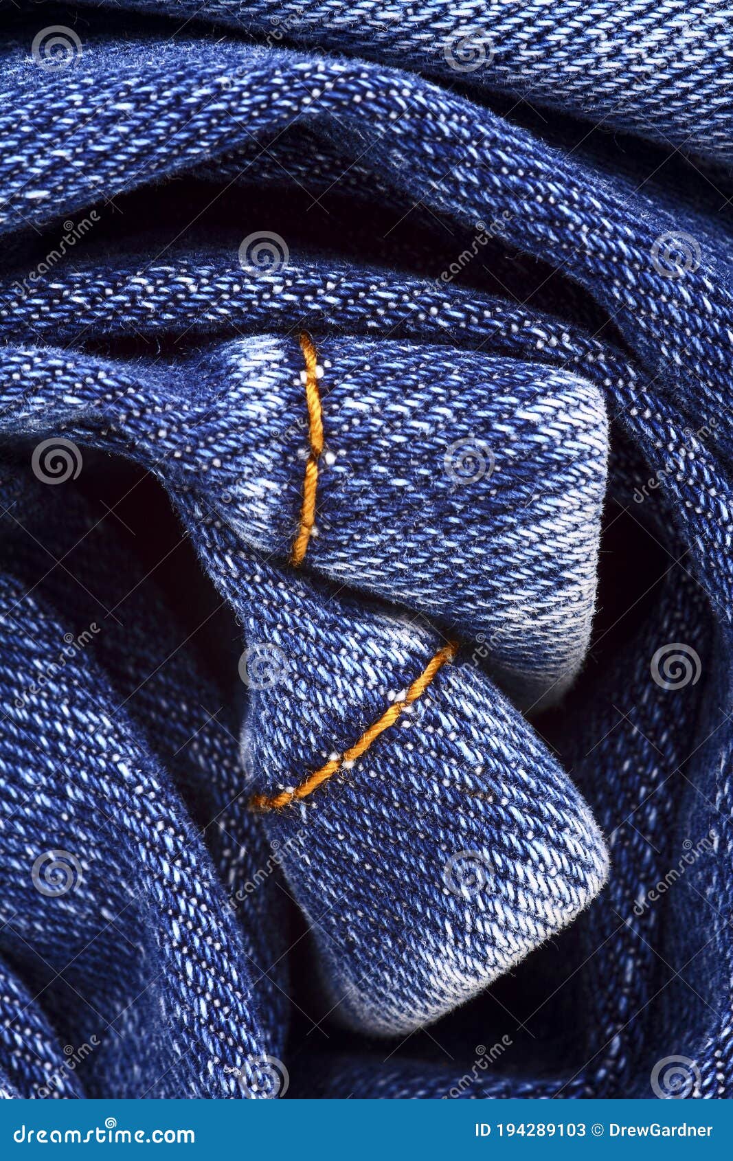 Blue indigo denim jeans stock image. Image of texture - 194289103
