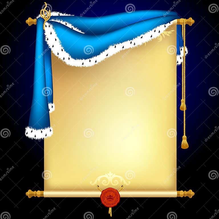 Background with Blue Mantle Stock Vector - Illustration of retro, shape ...