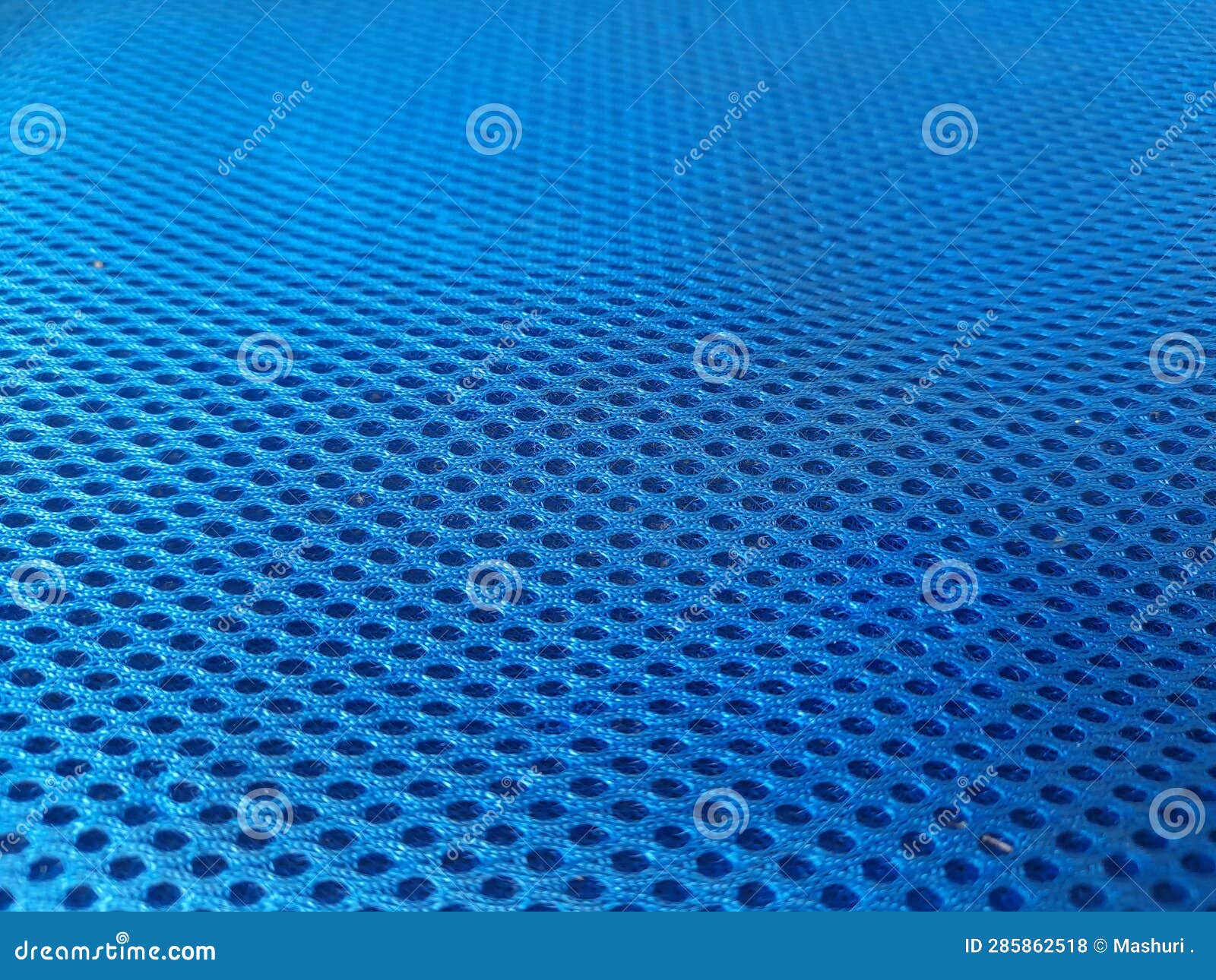 Background of Blue Mesh Texture with Many Holes on Surface with Soft ...