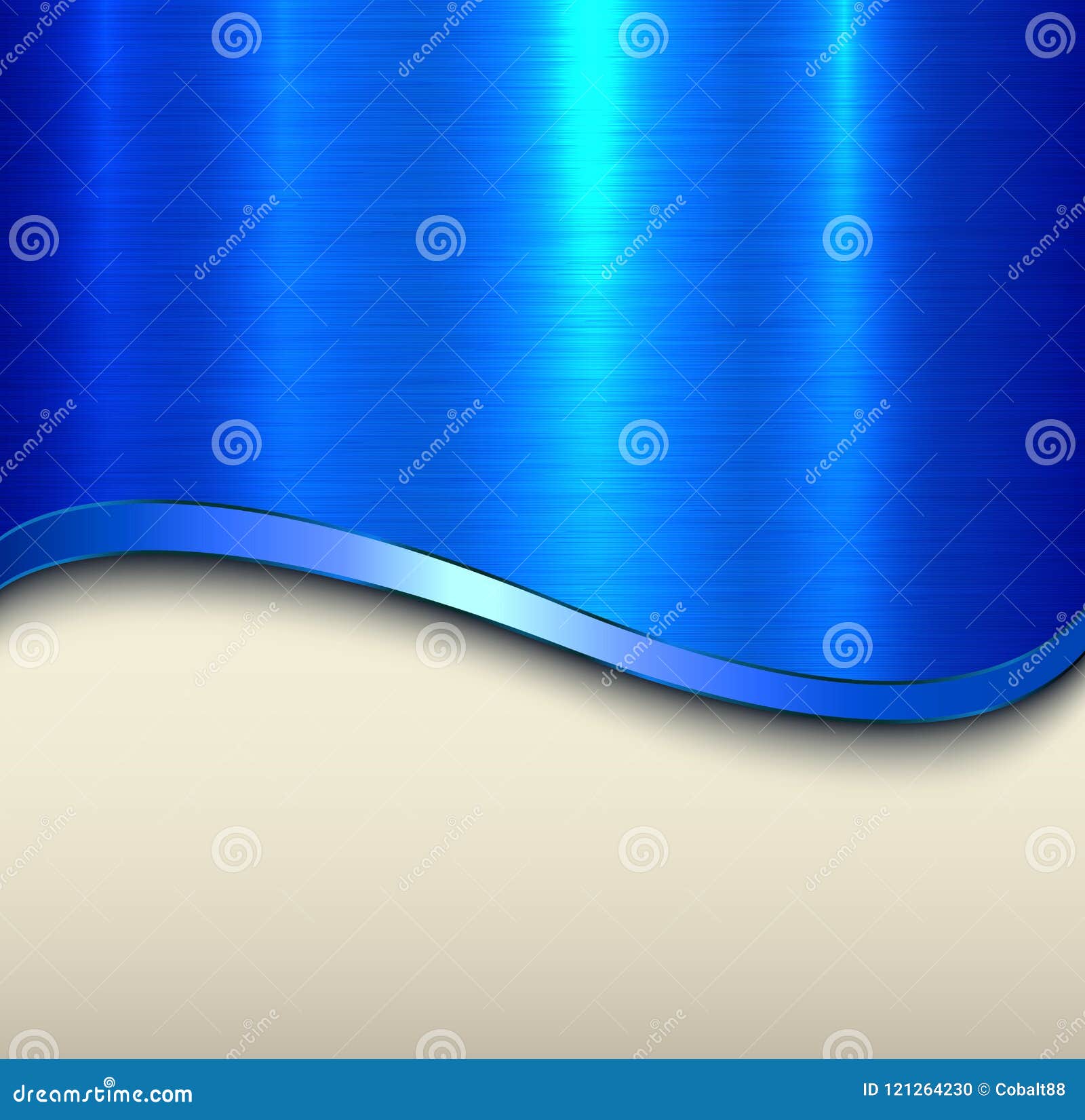 Background blue metal stock vector. Illustration of surface - 121264230