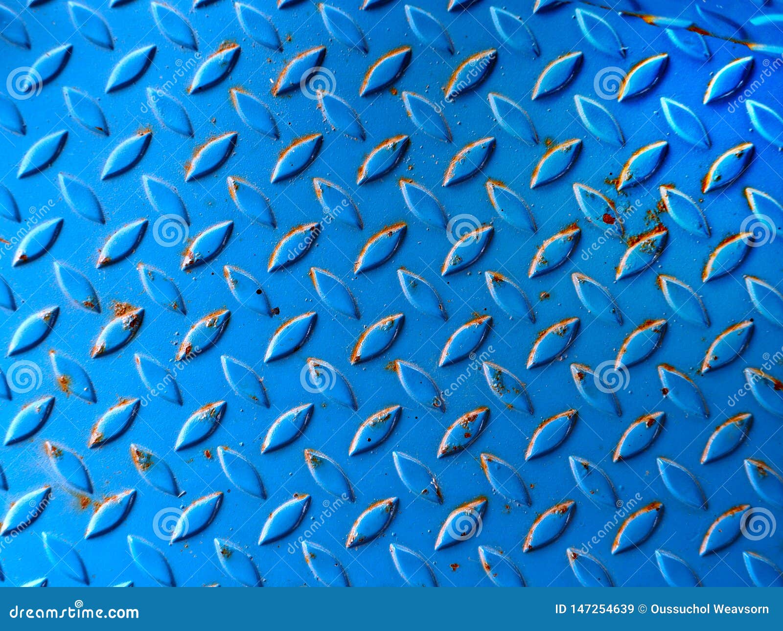 Blue Metal Texture Background