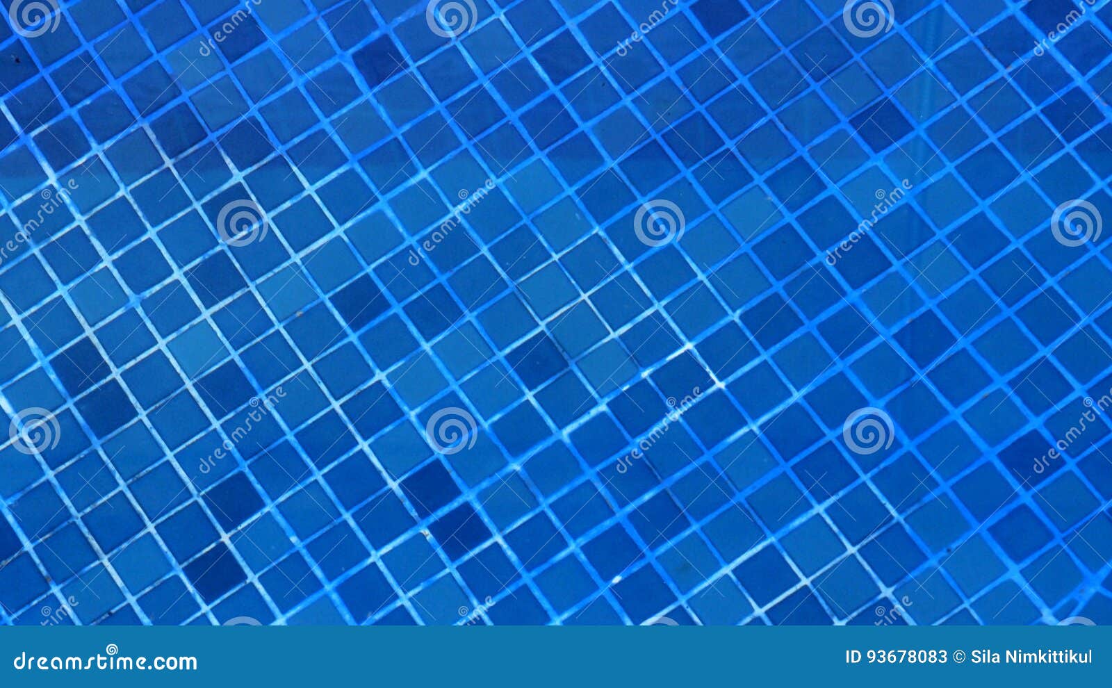 Background Blue Mosaic or Tile Material Blur Stock Image - Image of ...