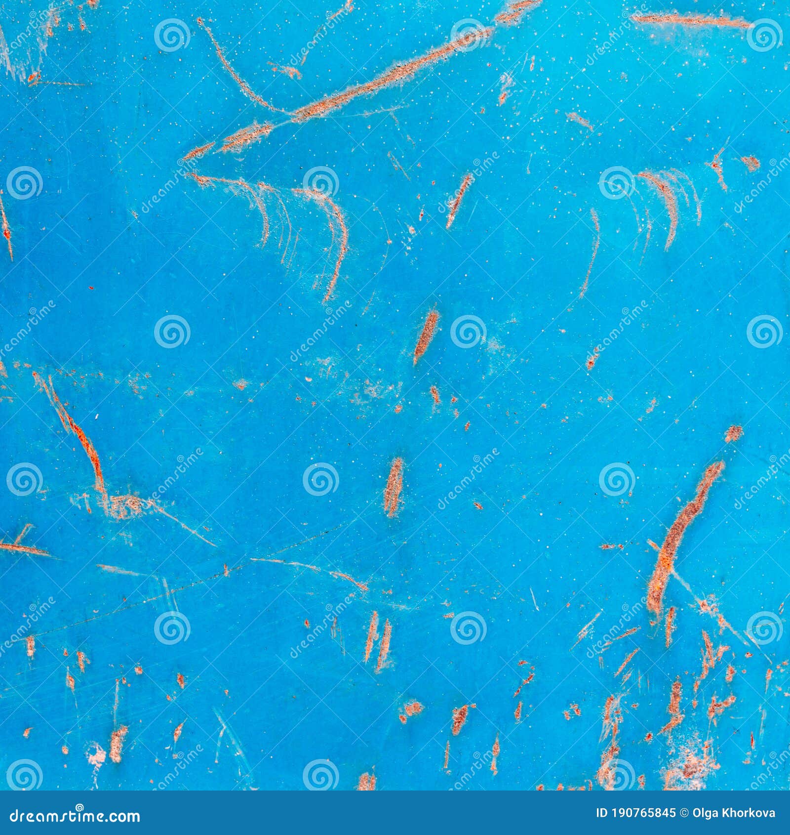 Background of Blue Painted Iron Texture Stock Image - Image of dirty ...