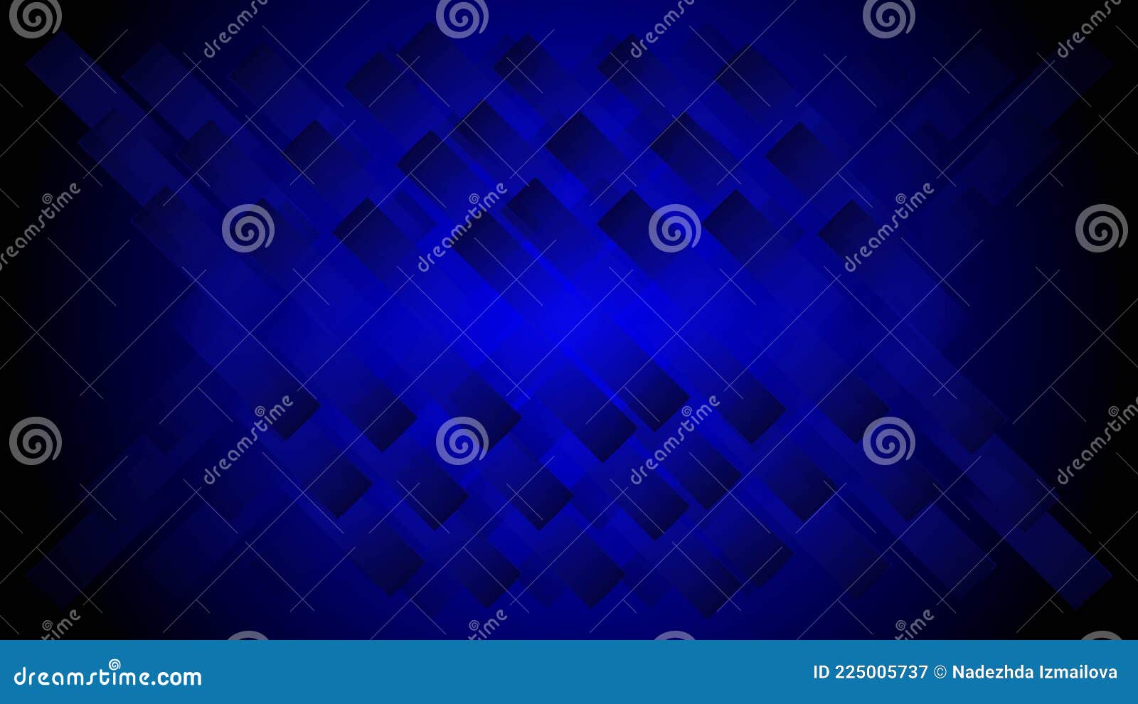 The Background is Blue with Rectangular Shapes on the Diagonal. Stock ...
