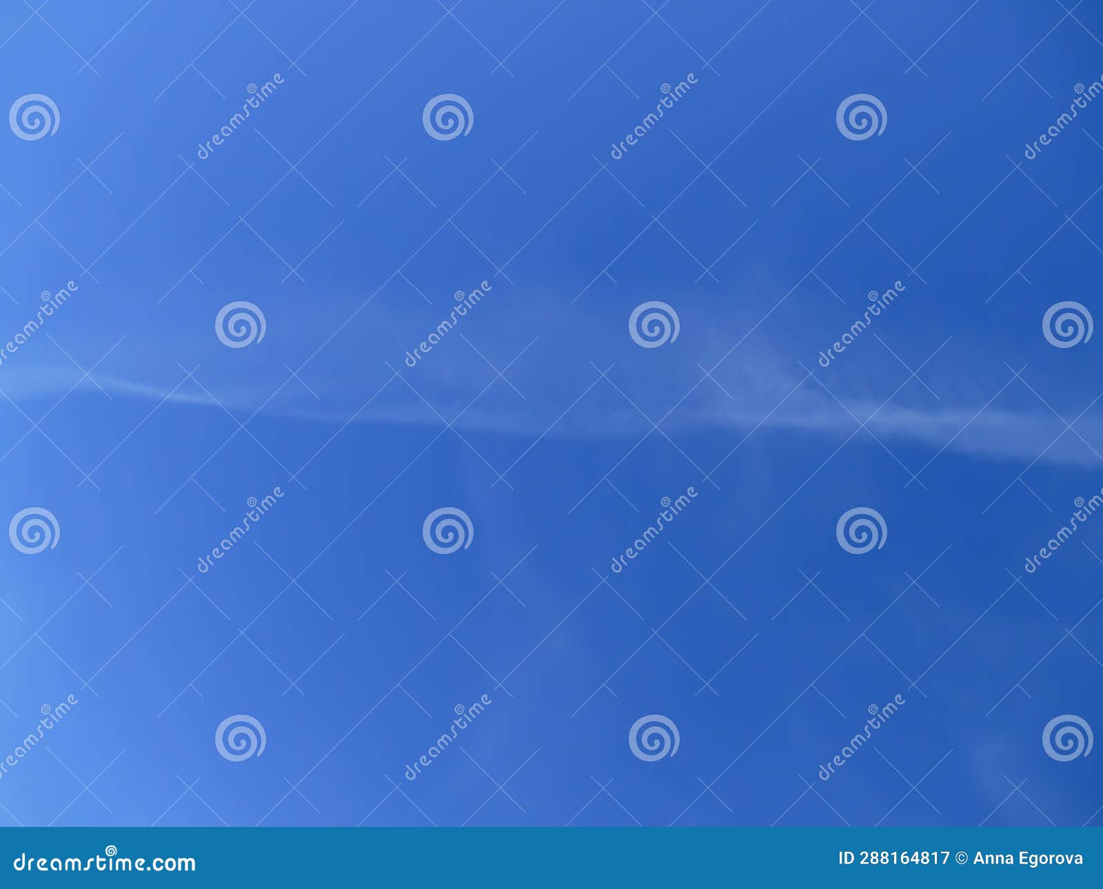 Background with Blue Sky and Light Long Cloud Stock Image - Image of ...