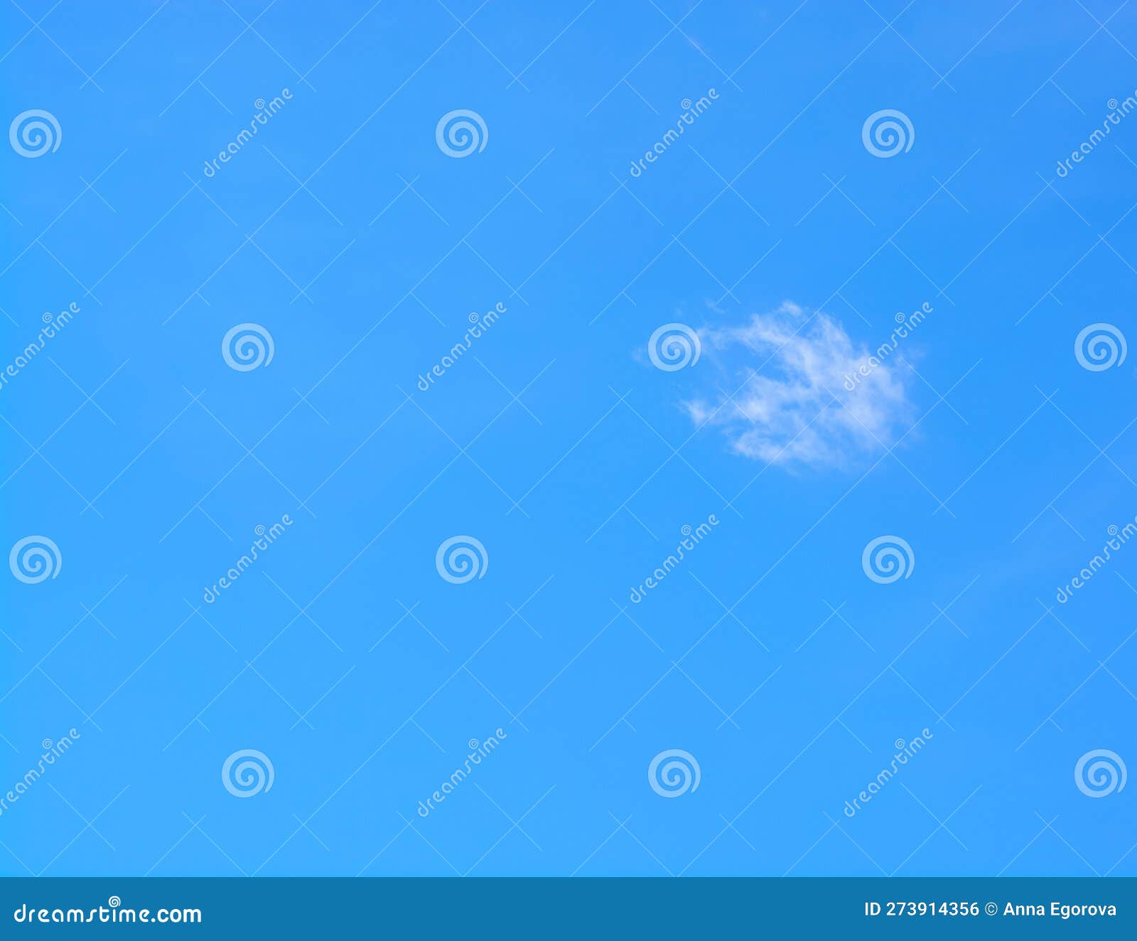 Background with Blue Sky and Small Cloud Stock Photo - Image of cloud ...
