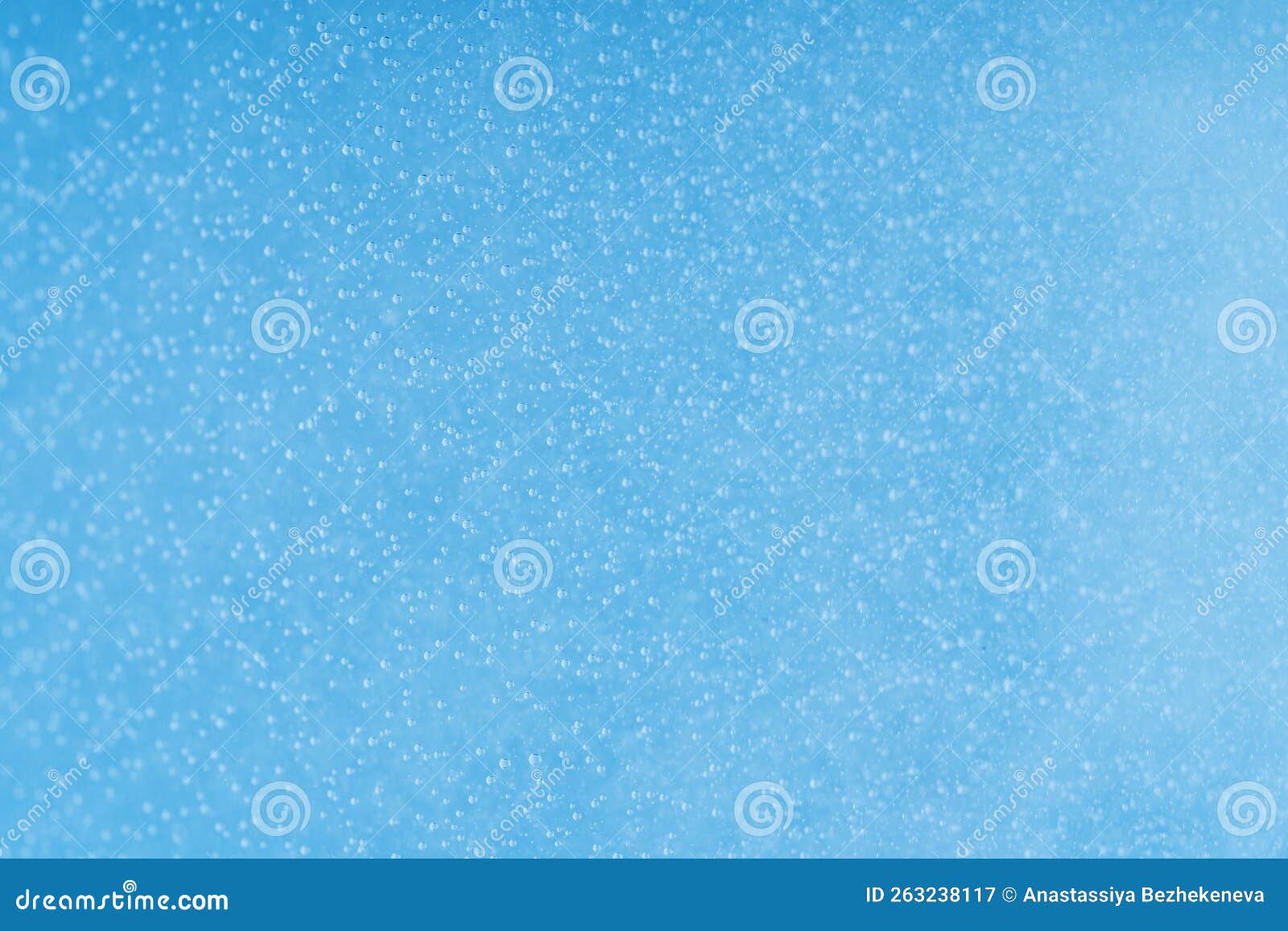 Background Blue of Small Hydrogen Bubbles in Water Stock Image - Image ...