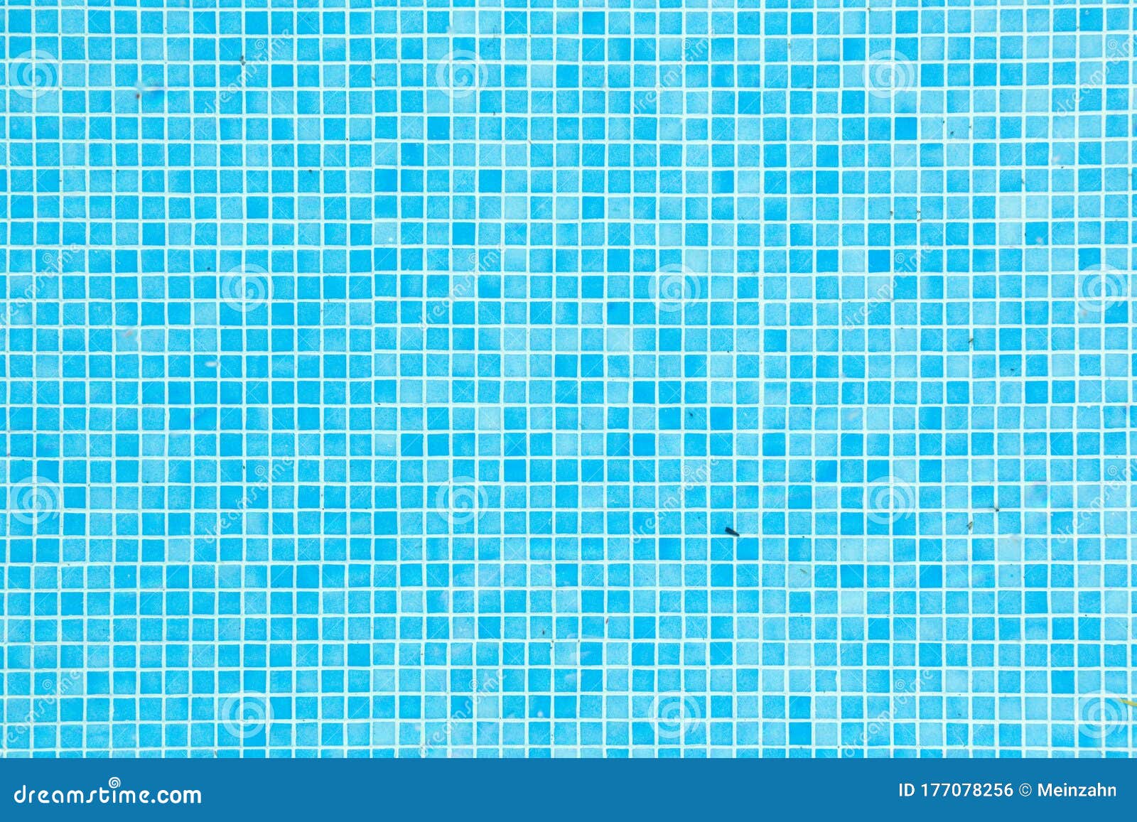 Background of Blue Small Tiles at a Swimming Pool Stock Photo - Image ...