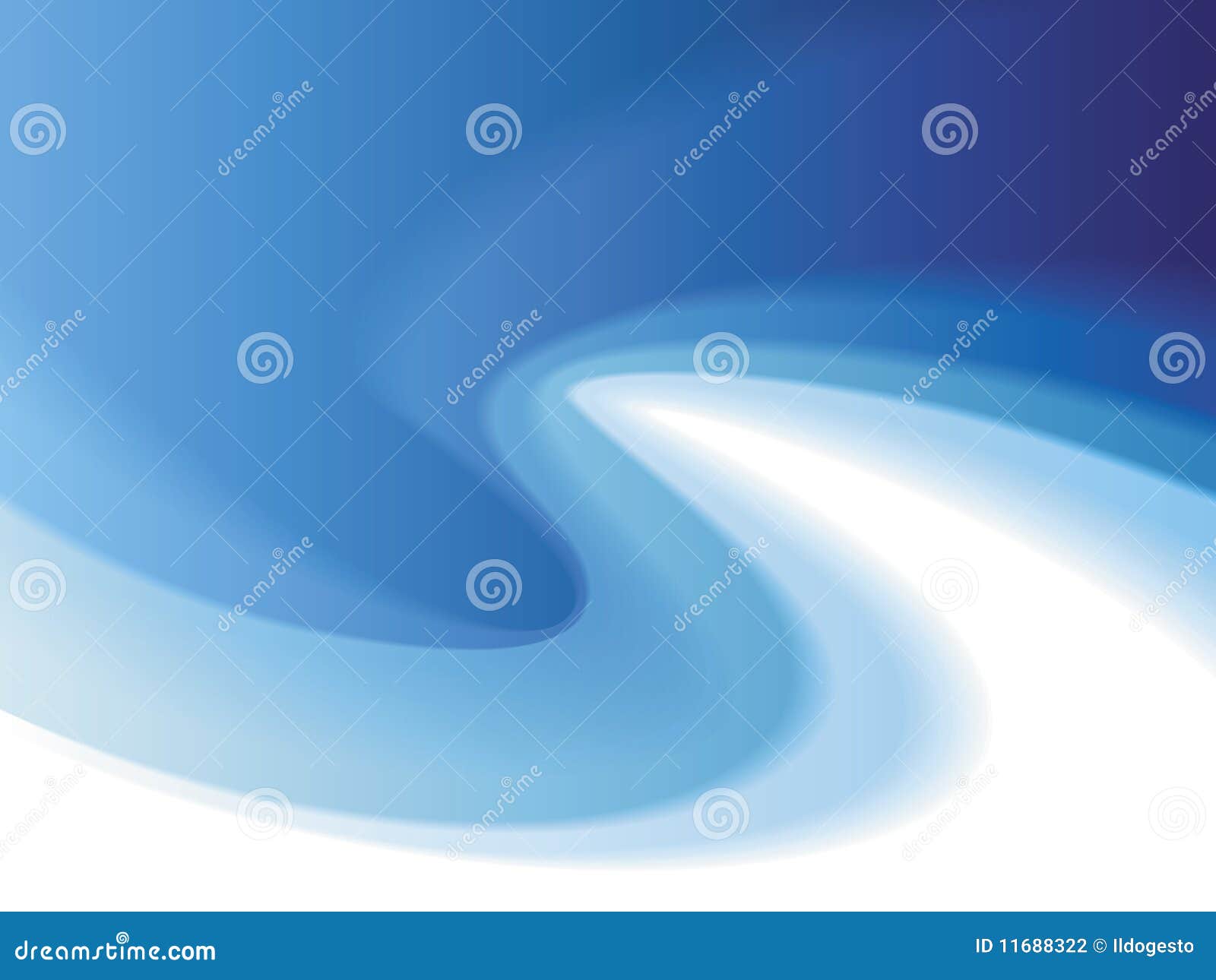 Background of Blue Soft Curl Stock Vector - Illustration of graphic ...