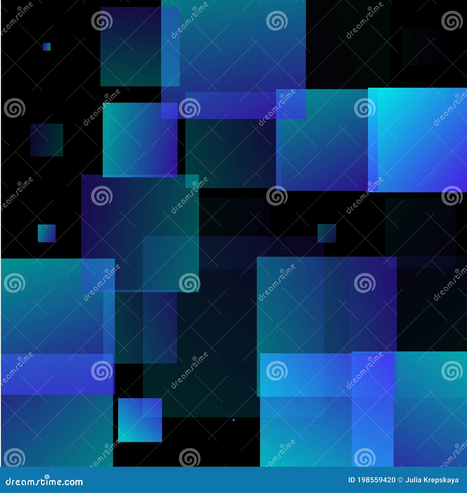 Background with Blue Squares Stock Vector - Illustration of decoration ...