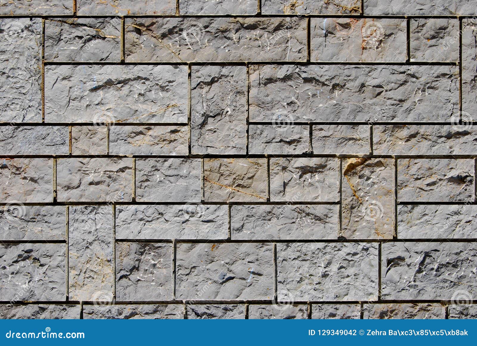Fine cut blue stone wall stock photo. Image of concrete - 129349042