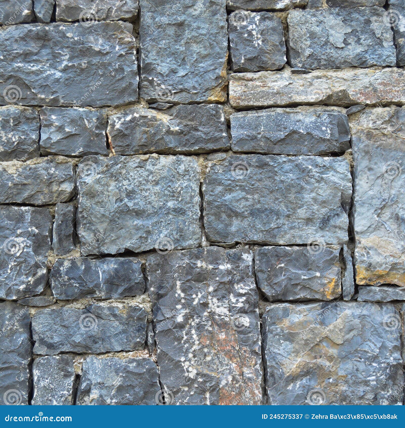 Fine cut blue stone wall stock image. Image of architectonic - 245275337