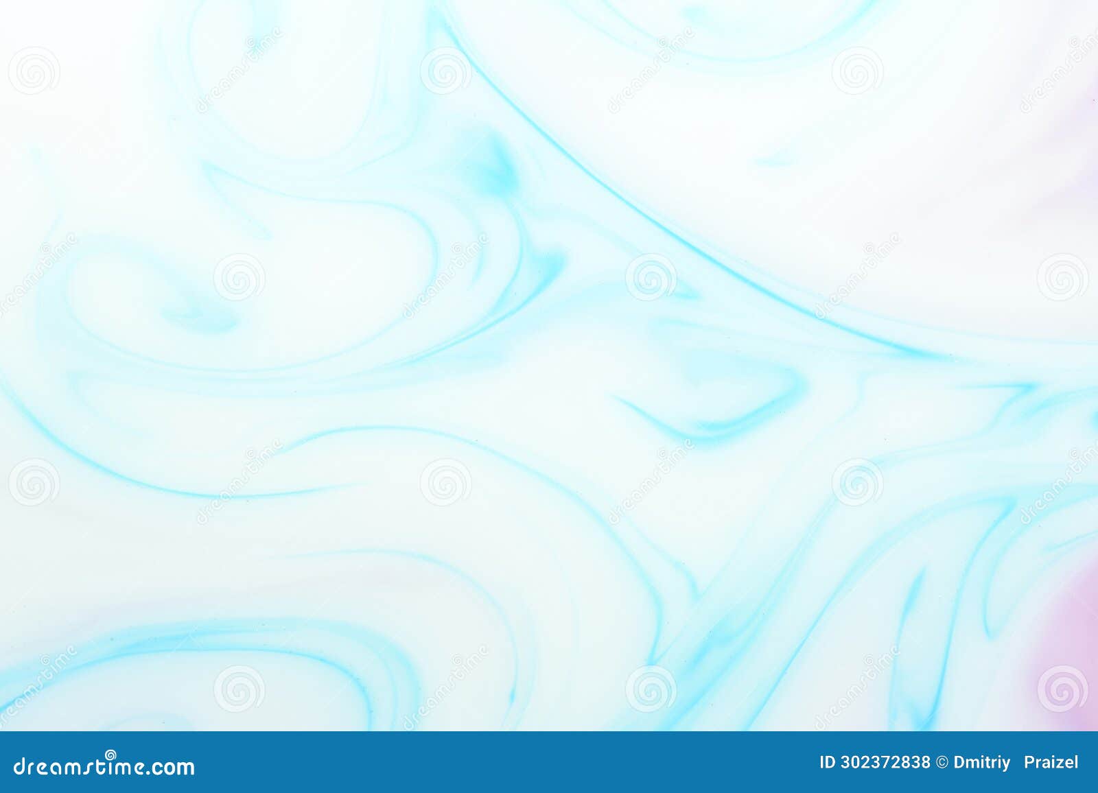 Background with Blue Streaks on White Milk. Marble Texture. Stock Photo ...