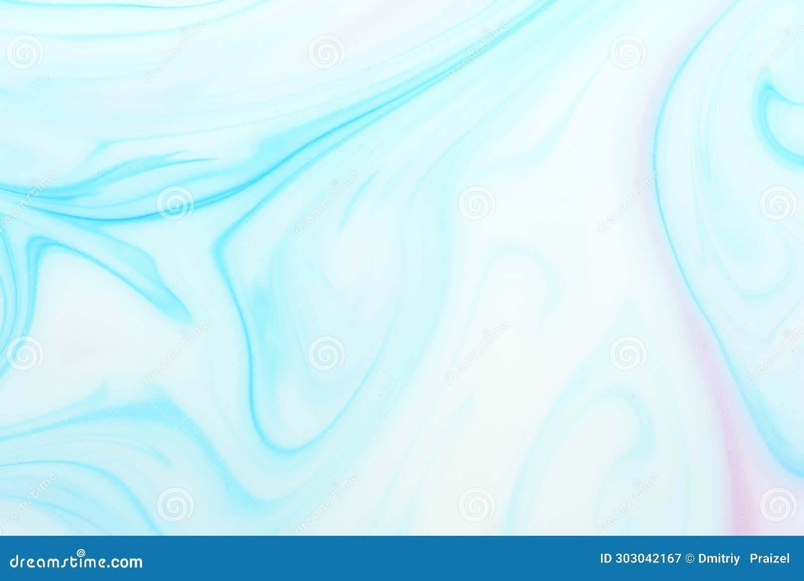 Background with Blue Streaks on White Milk. Marble Texture. Stock Image ...