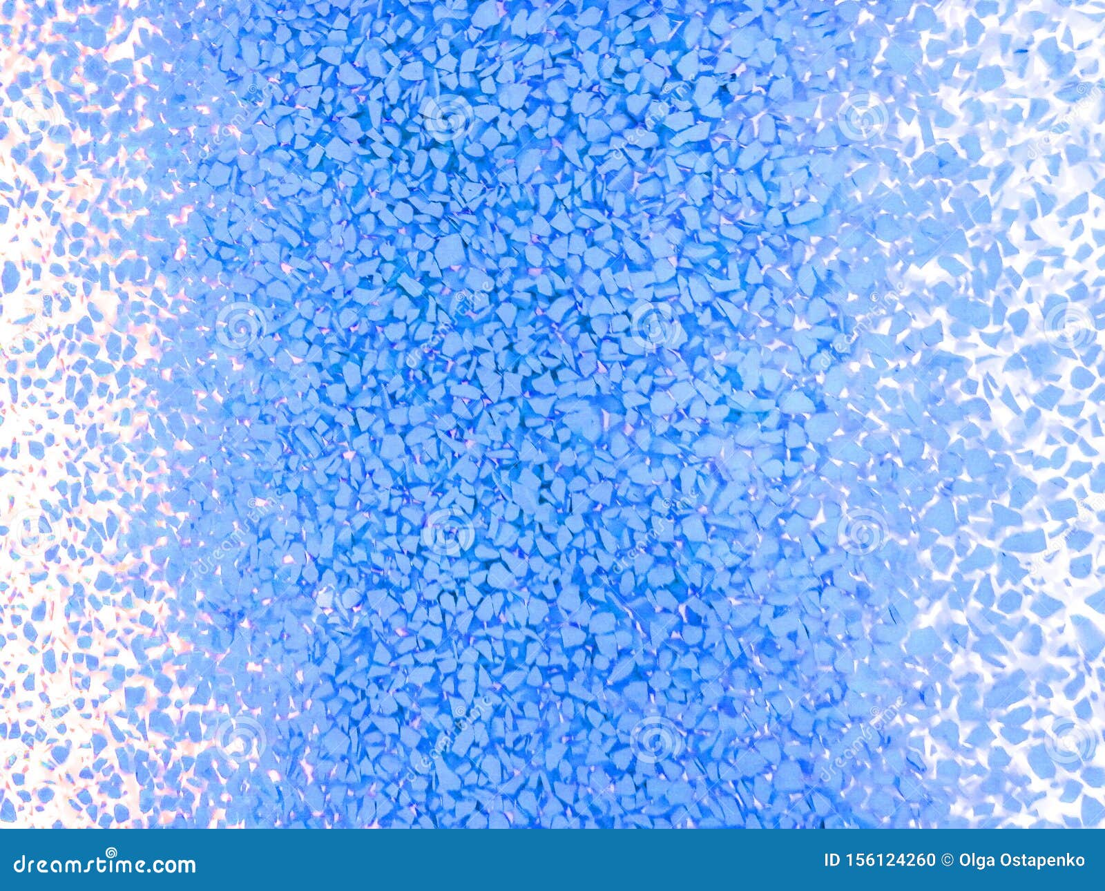 Background of Blue Texture of Blue Granules.Ice Crystal on a Light ...