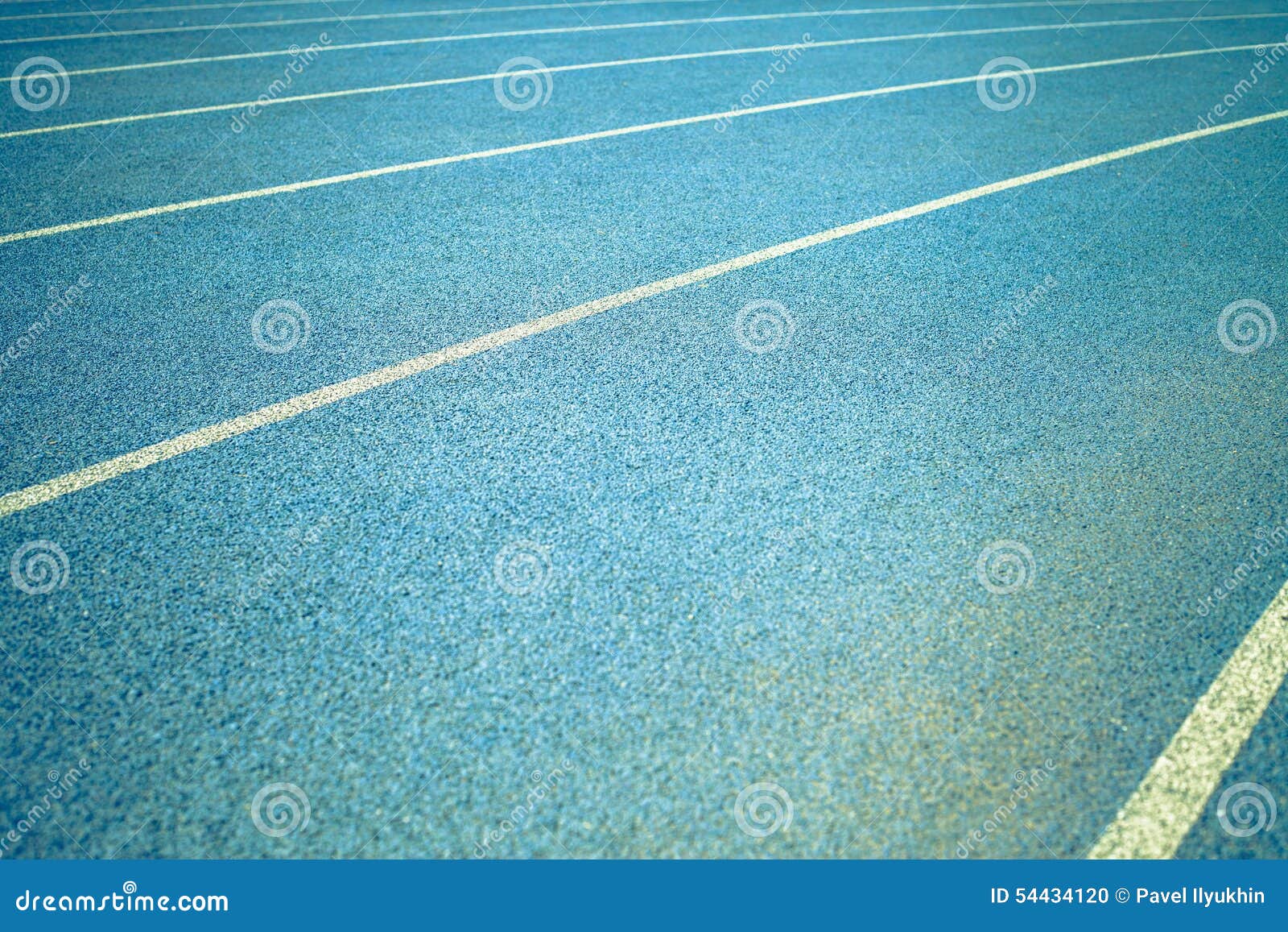 Background of Blue Track for Running at Stadium Stock Photo - Image of ...
