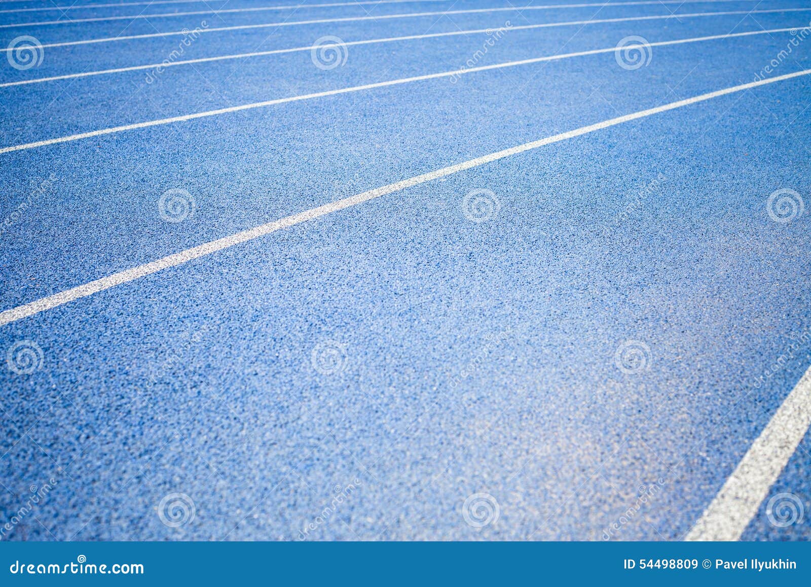 Background of Blue Track for Running at Stadium Stock Image - Image of ...