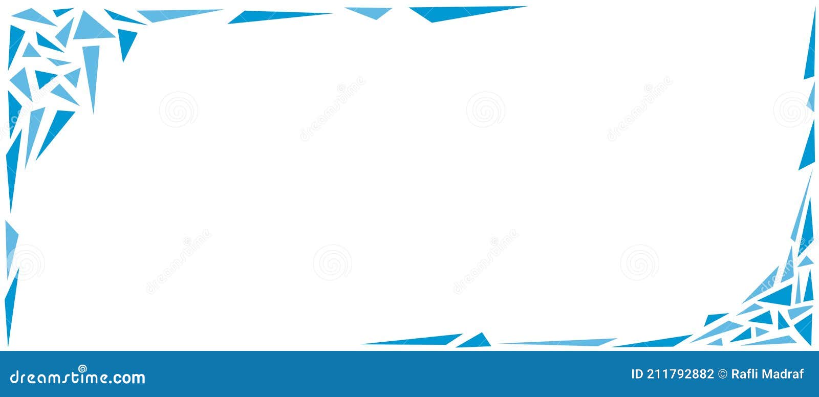 Background of Blue Triangle Abstract Banner Stock Vector - Illustration ...