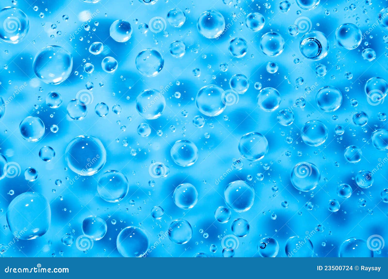 Background of Blue Water Big and Small Drops Stock Photo - Image of ...