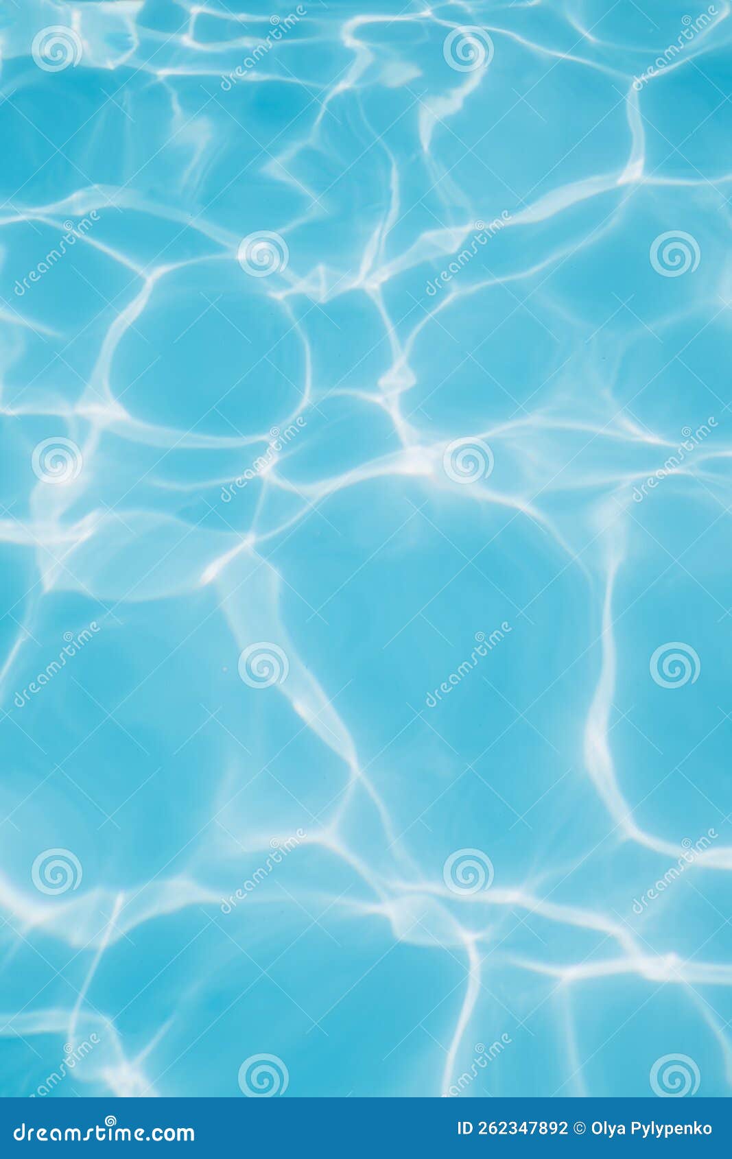 Background, Blue Water Waves in the Pool with Sun Reflection. Selective ...