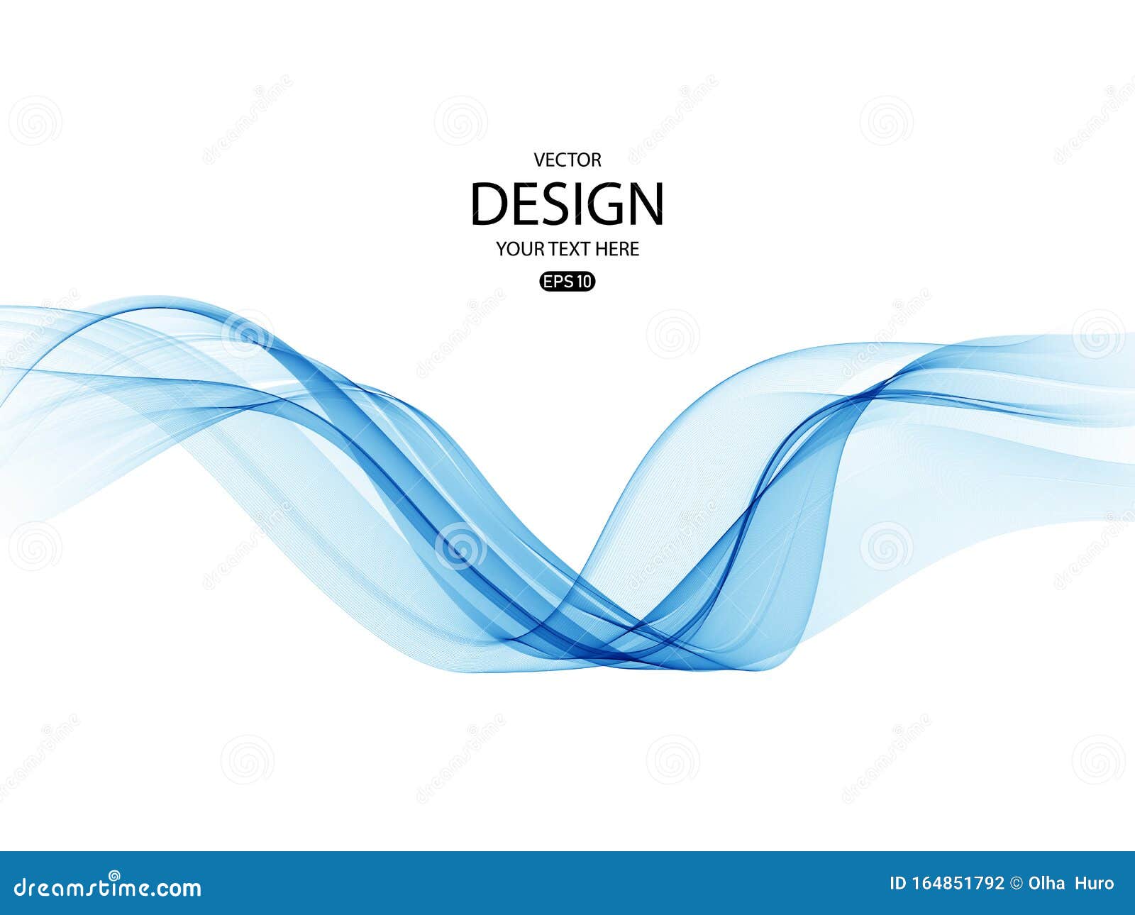Background with Blue Wave for Website, Flyers, Brochures, Presentations ...