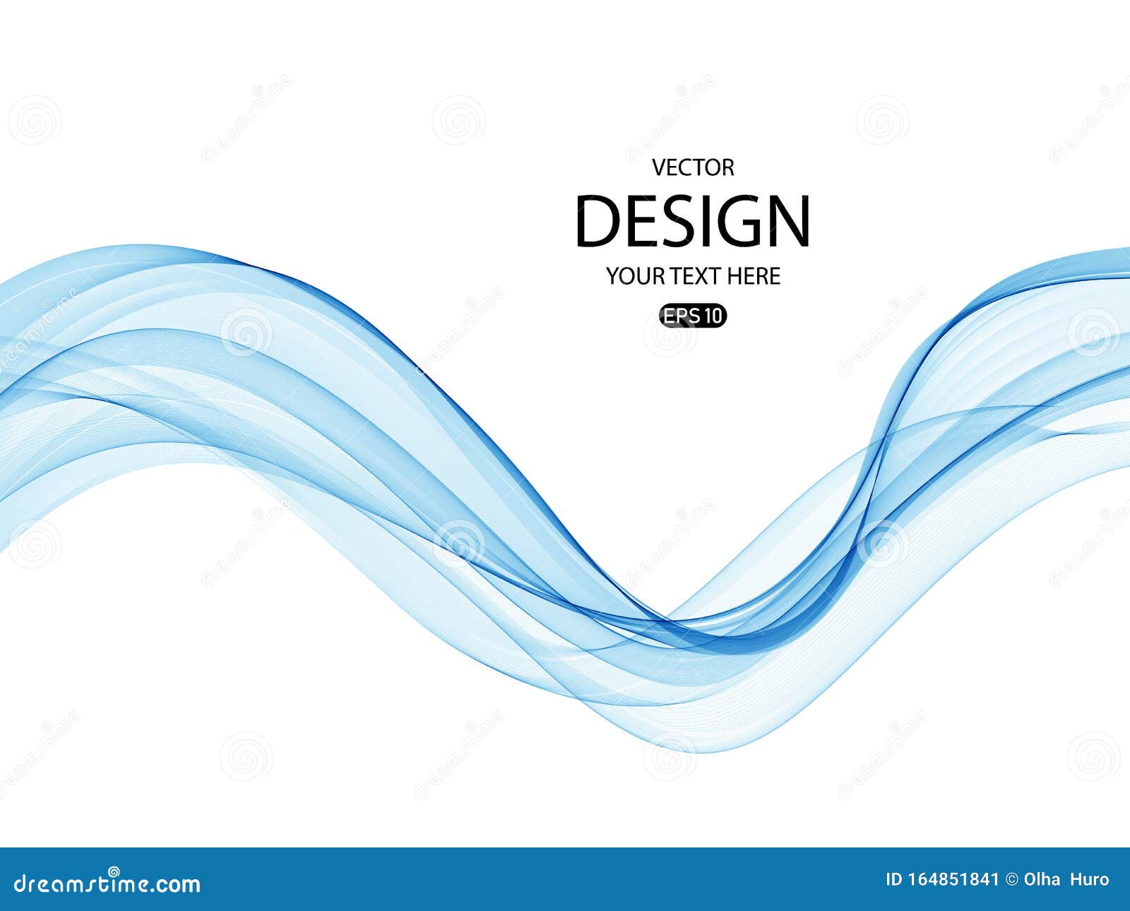 Background with Blue Wave for Website, Flyers, Brochures, Presentations ...
