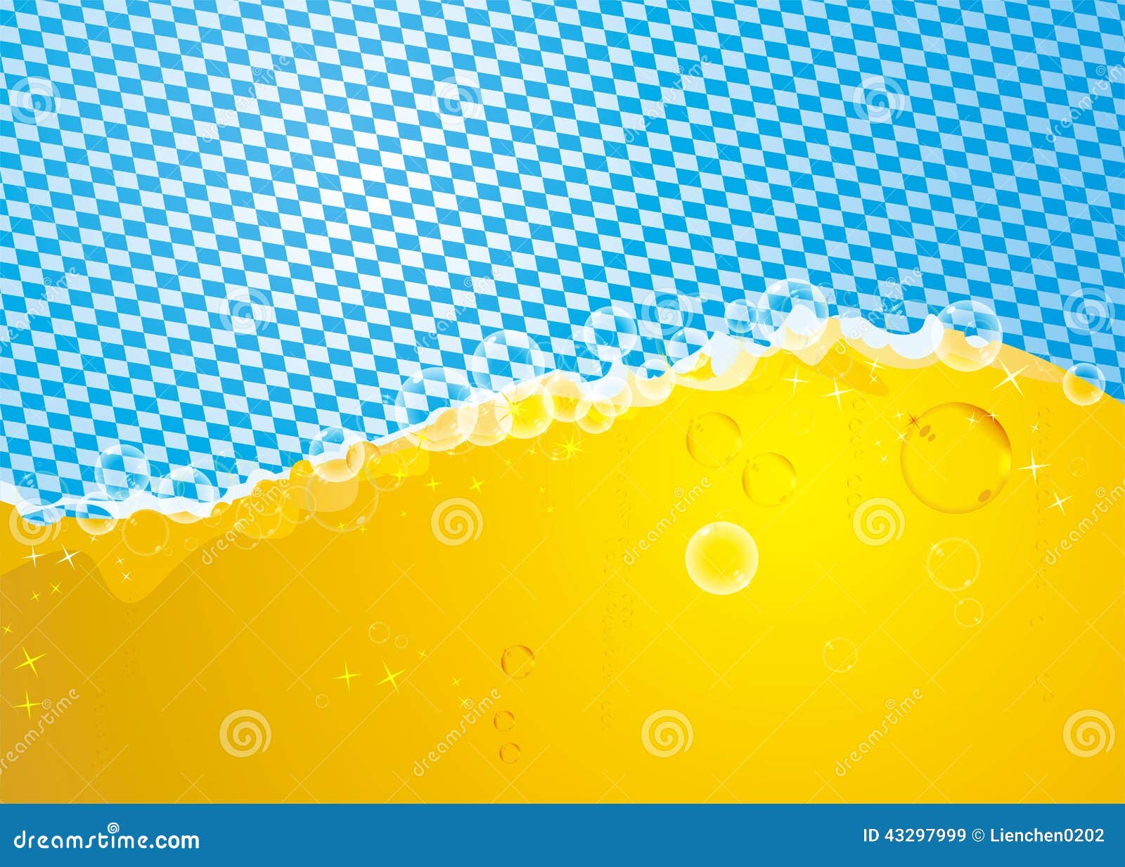 Background in Blue and White with Beer Stock Vector - Illustration of ...