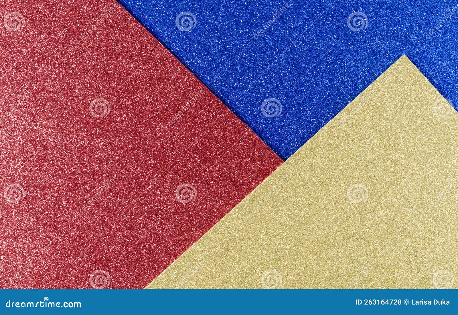 Background of Blue,yellow and Red Paper in Bright Colors, Geometric ...