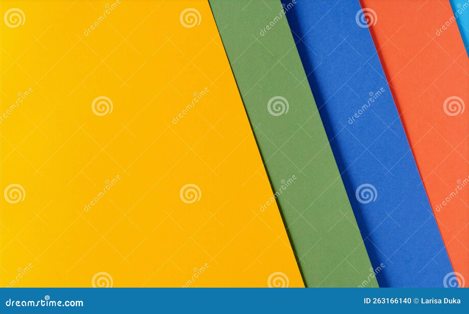 Background of Blue,yellow and Red Paper of Bright Colors, Geometric ...