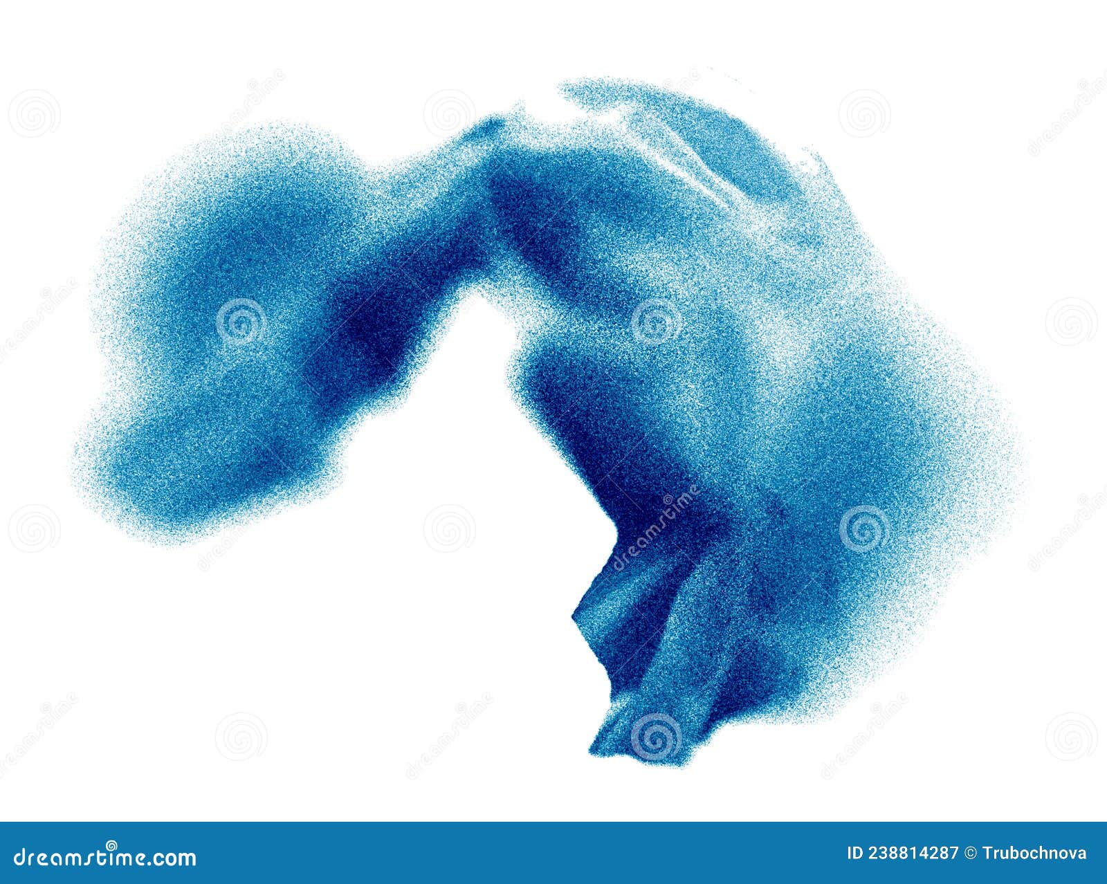 Background with Blurred Noisy Blue Folds, Abstract Draping Fabric with ...